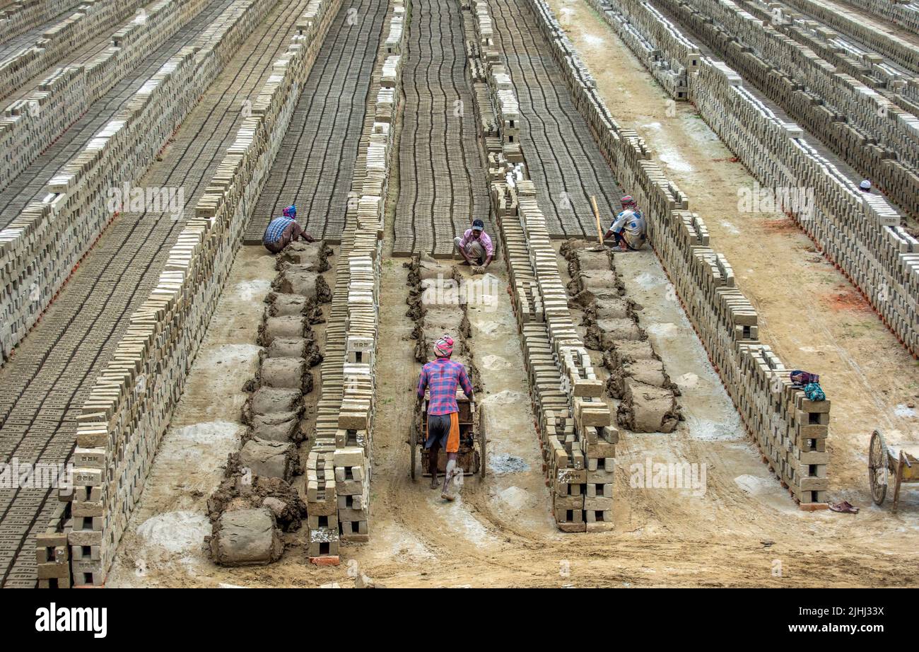 Brickfield in Natore, Bangladesh Stock Photo - Alamy