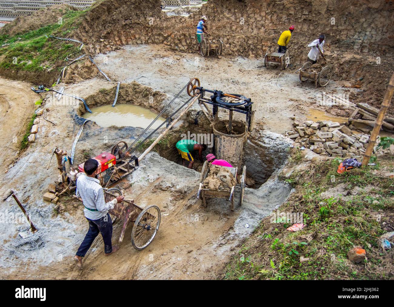 Brickfield in Natore, Bangladesh Stock Photo - Alamy
