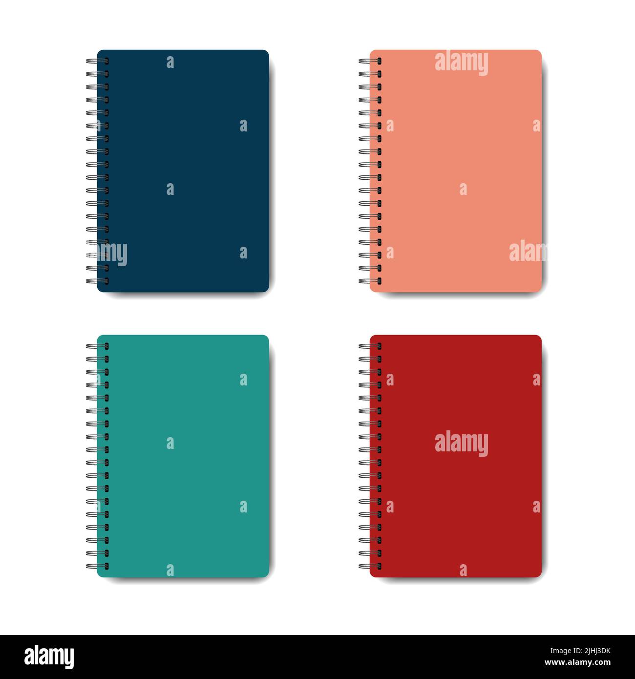 Spiral notebook icon isolated on white background. Vector illustration ...