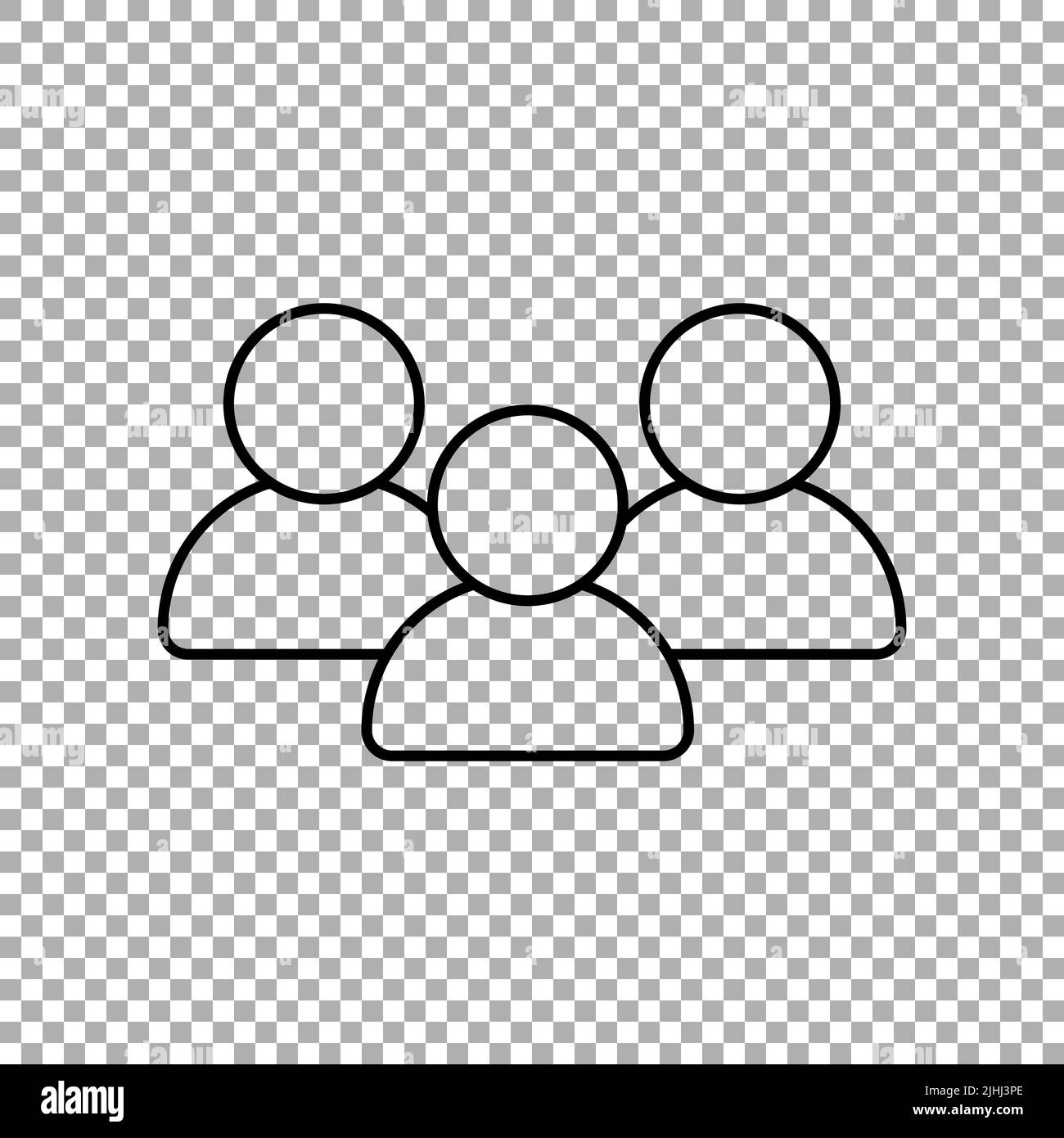Talking people vector icon isolated on transparent background Stock ...