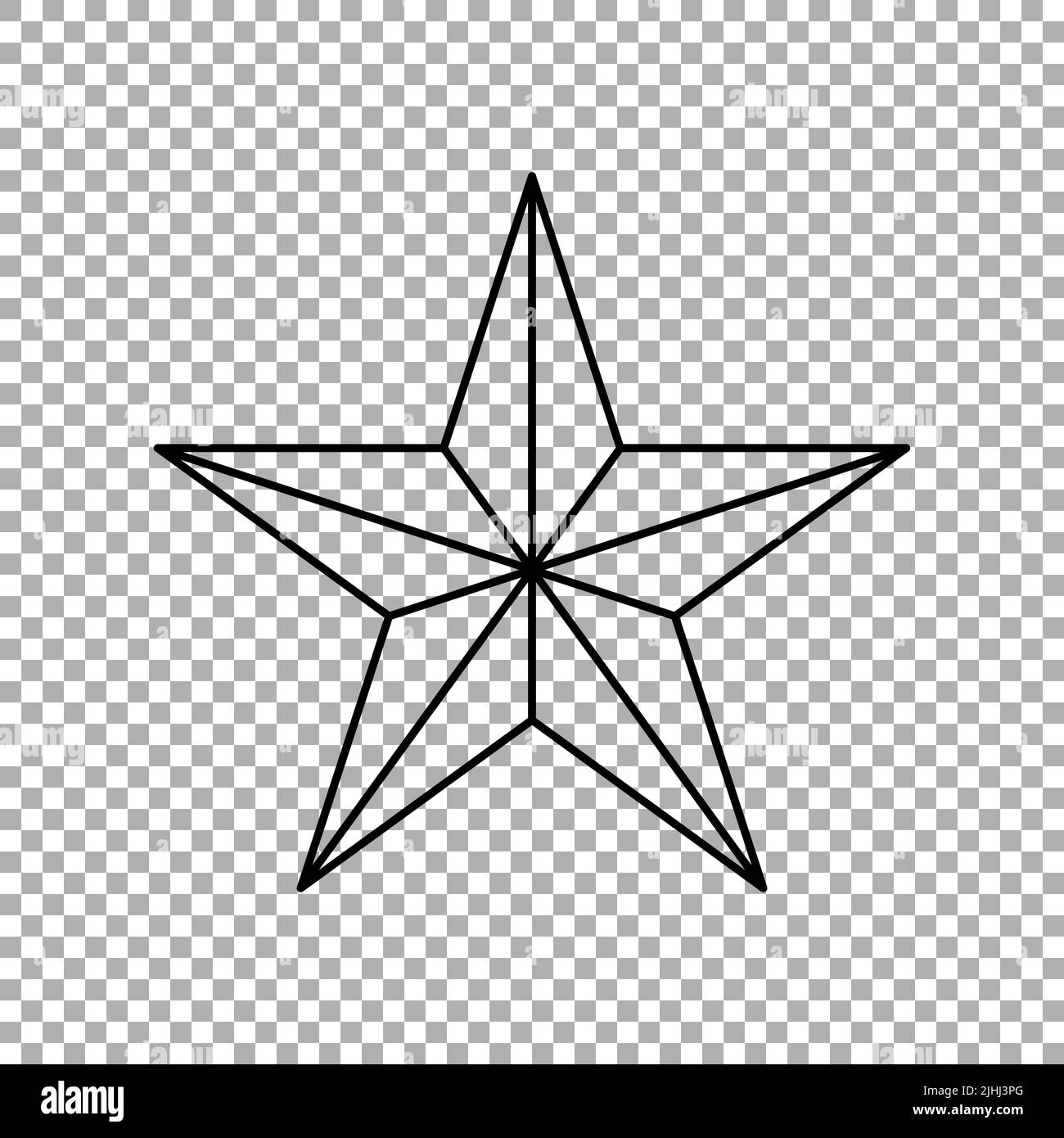 Star icon isolated on transparent background. Vector illustration Stock ...
