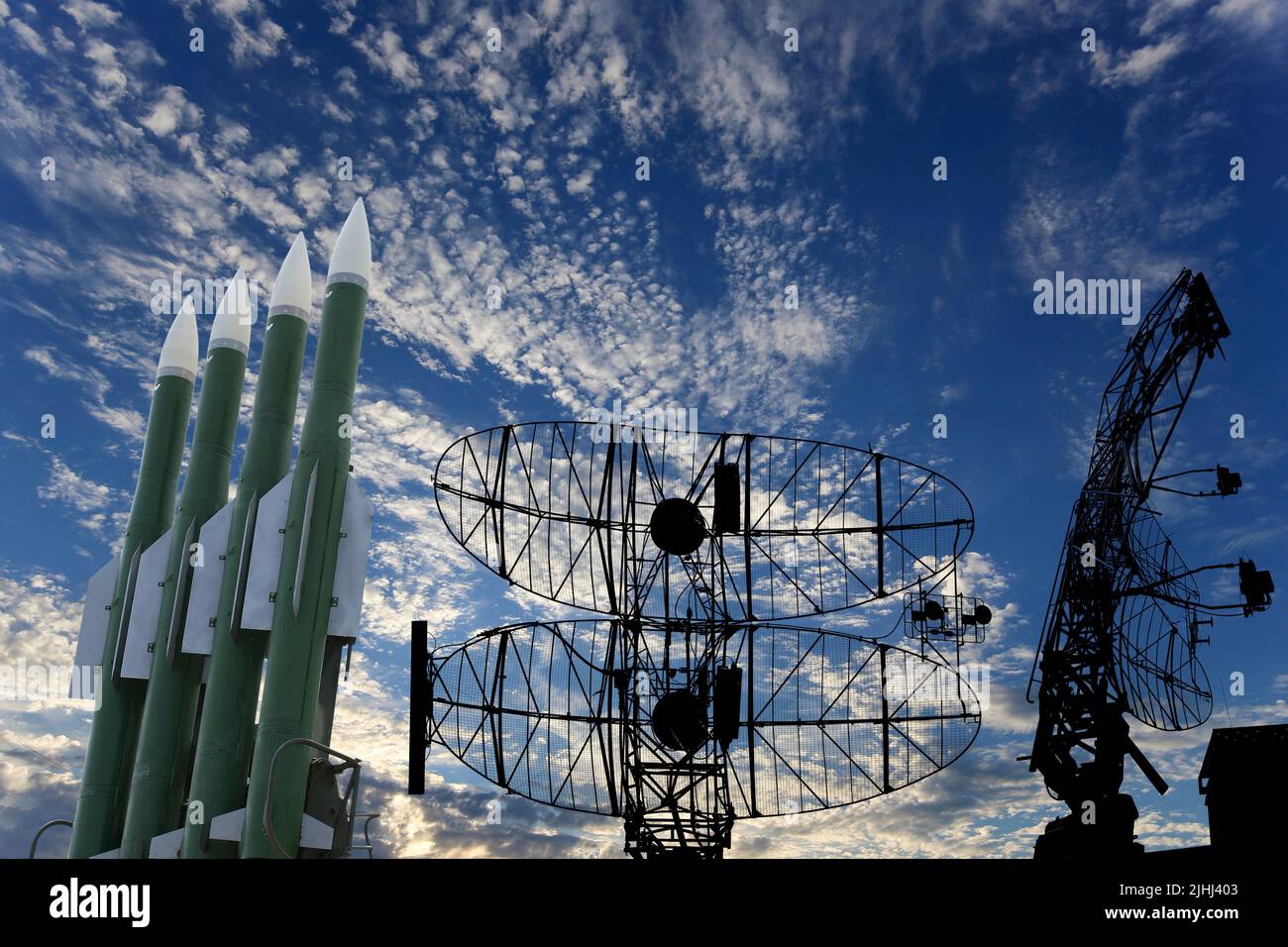 Air defense radars of military mobile anti aircraft systems and modern ...