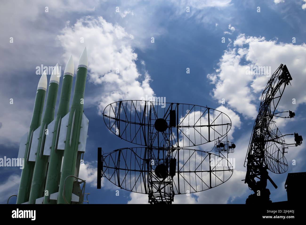 Air defense radars of military mobile anti aircraft systems and modern ...