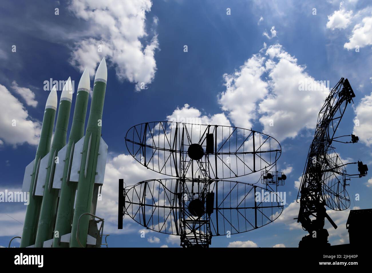 Air defense radars of military mobile anti aircraft systems and modern ...