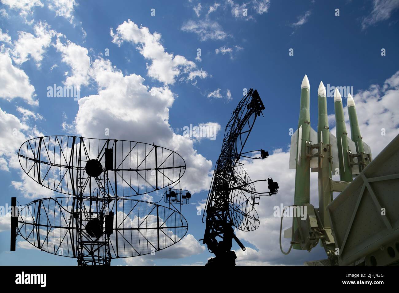 Air defense radars of military mobile anti aircraft systems and modern ...