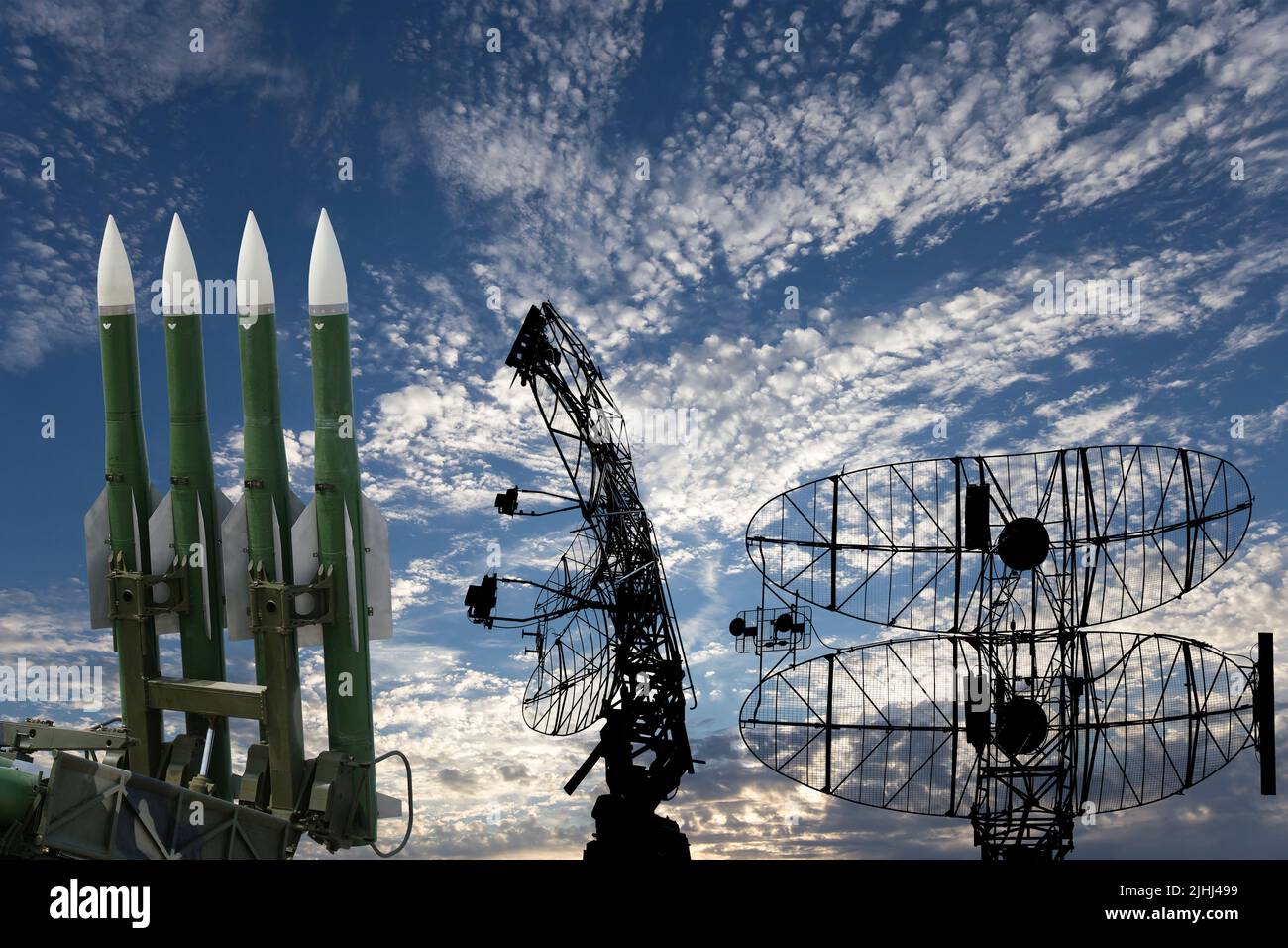 Air defense radars of military mobile anti aircraft systems and modern ...