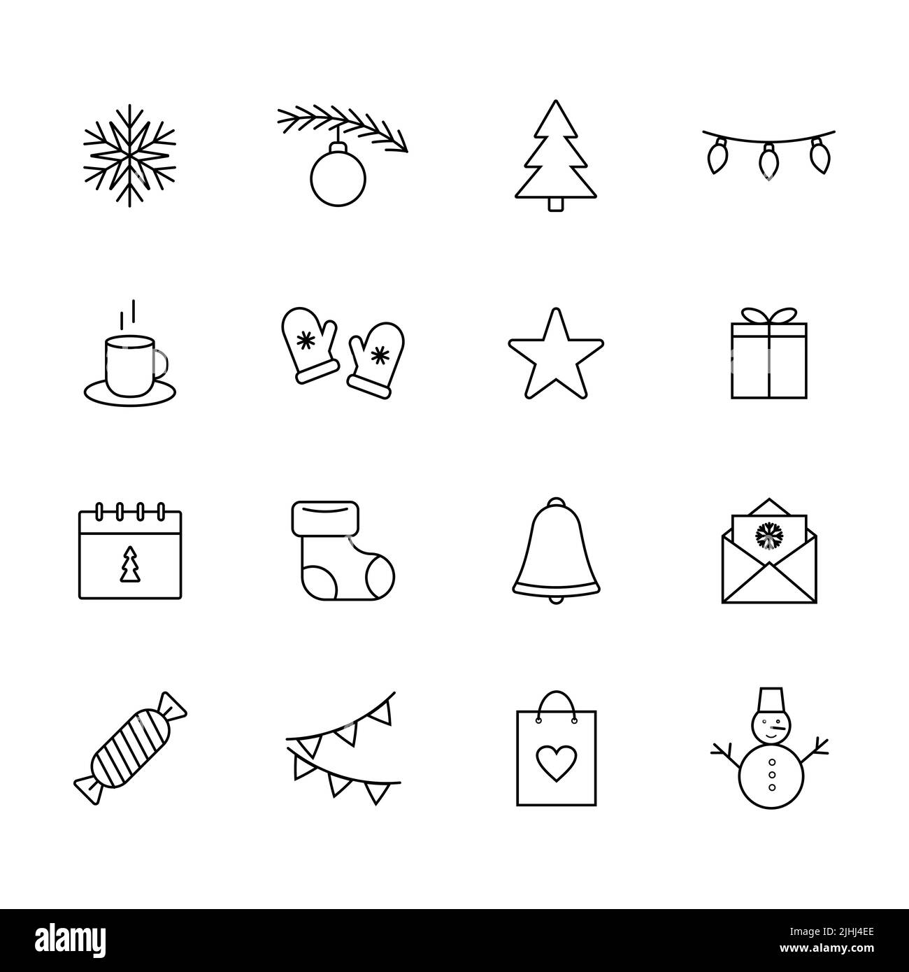 Christmas candy isolated on Black and White Stock Photos & Images - Alamy