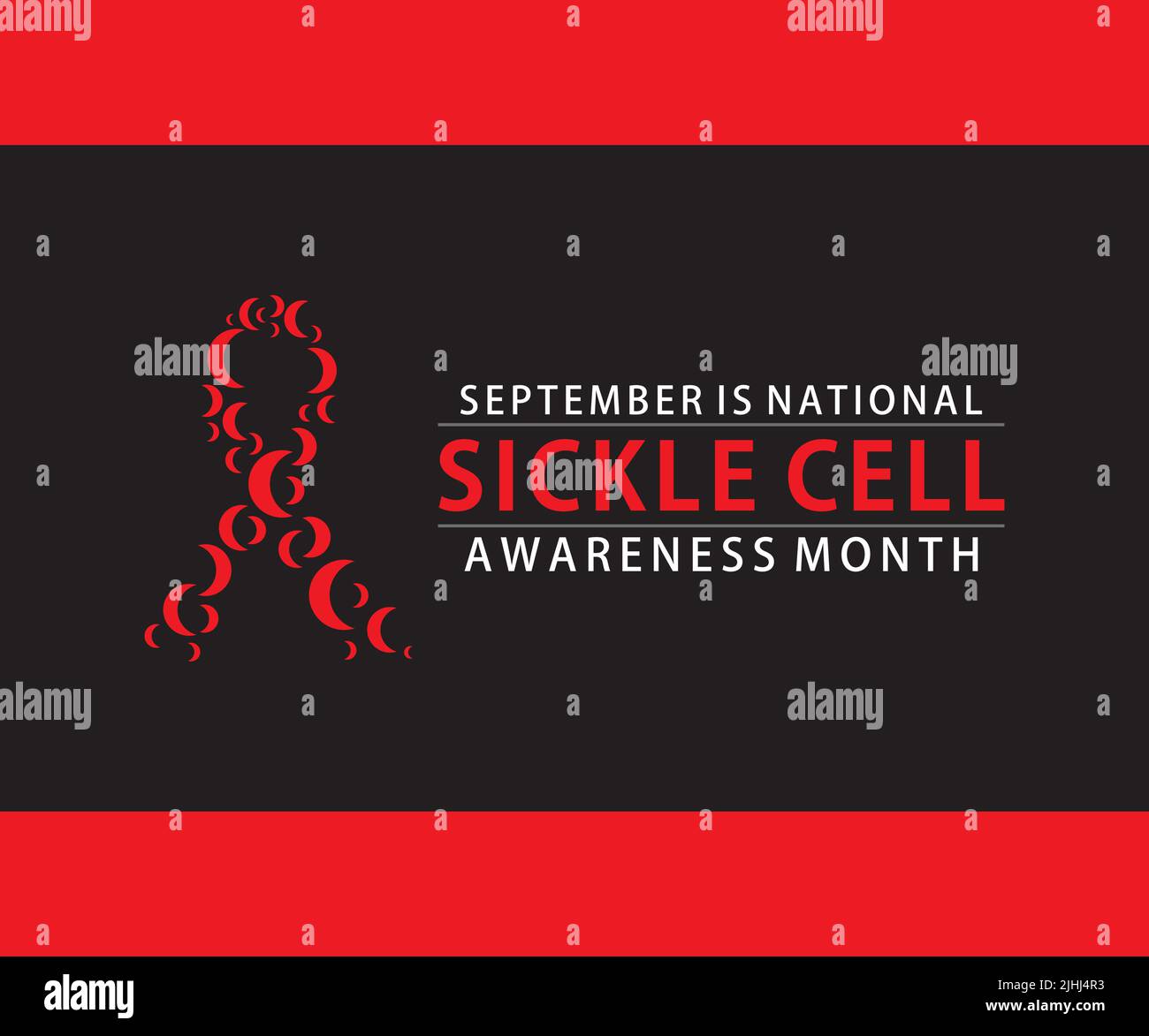 vector illustration Sickle Cell disease awareness month is perceive ...