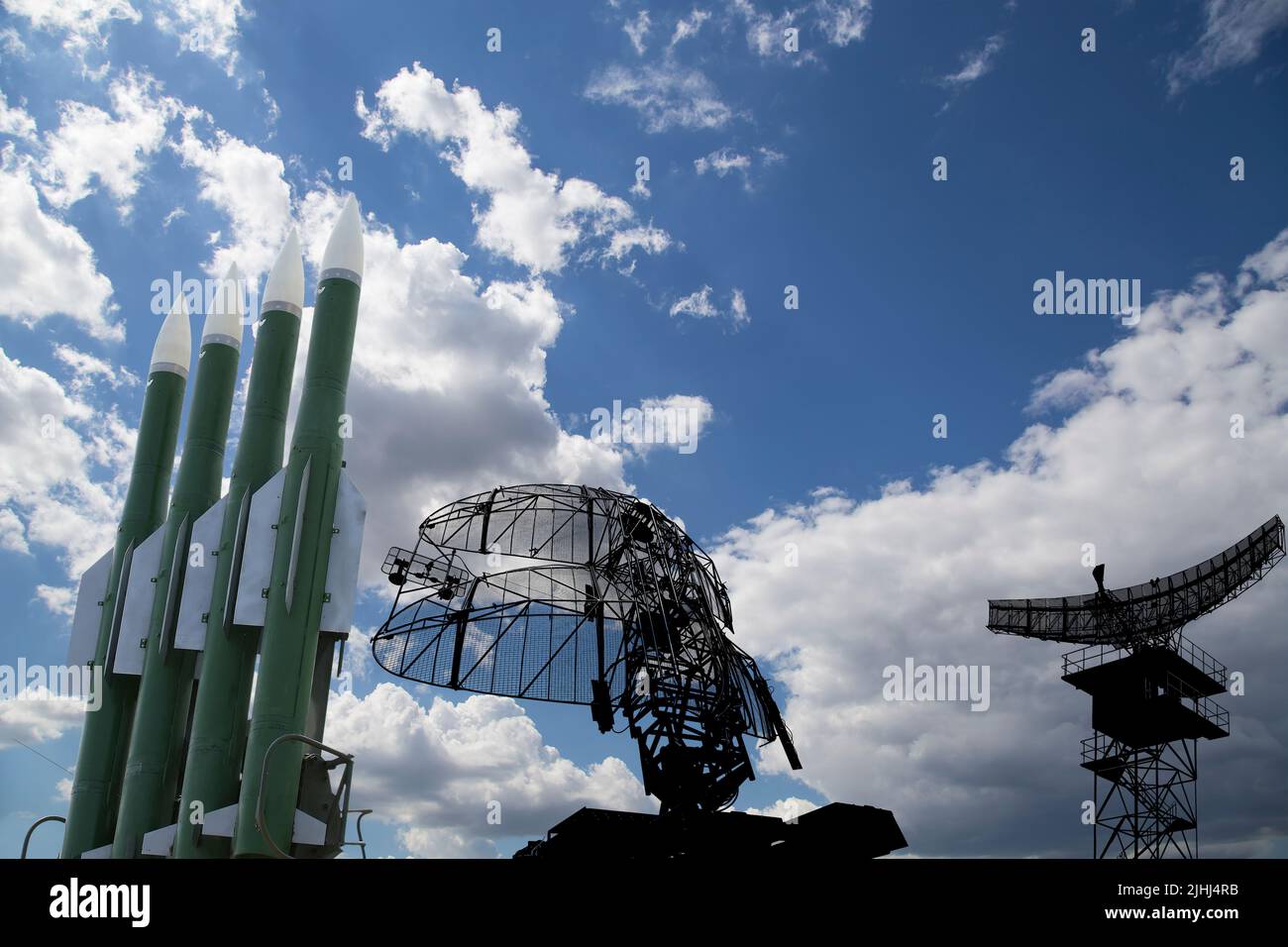 Air defense radars of military mobile anti aircraft systems and modern ...