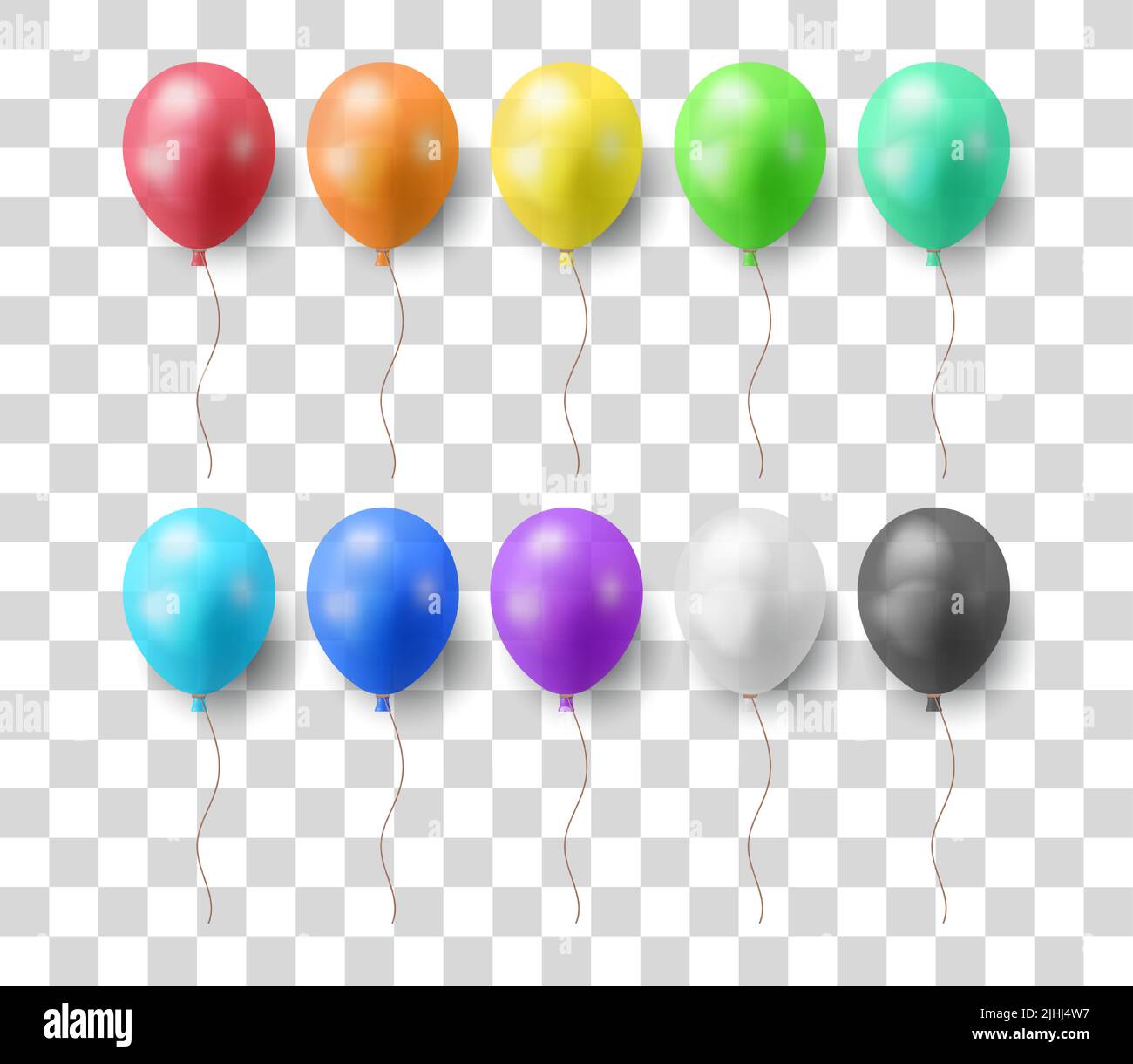 3D set of Balloon Isolated Stock Vector Image & Art - Alamy