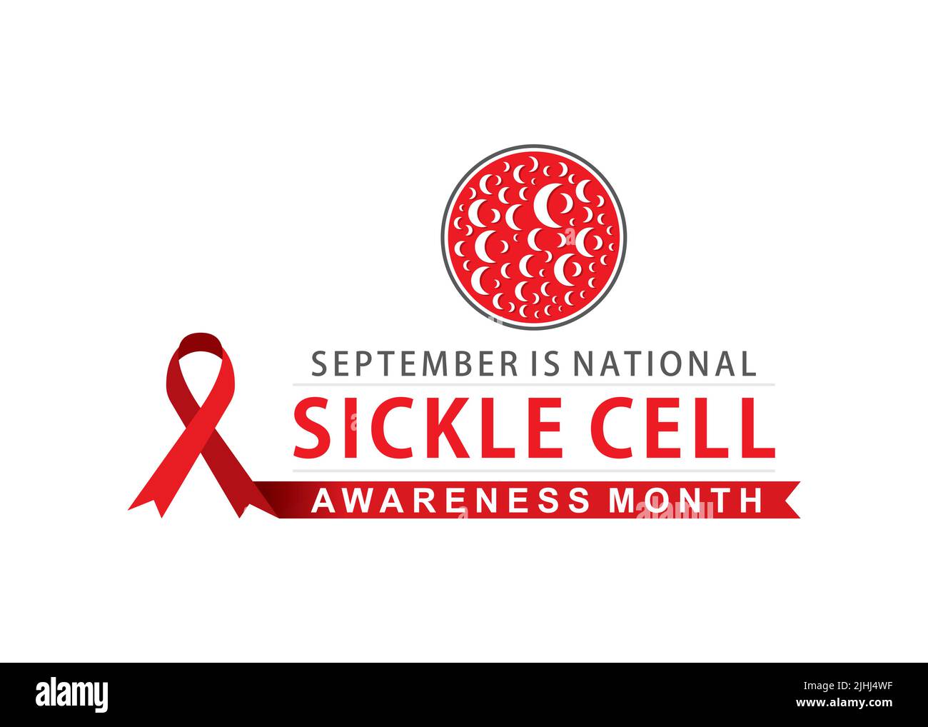 vector illustration Sickle Cell disease awareness month is perceive ...