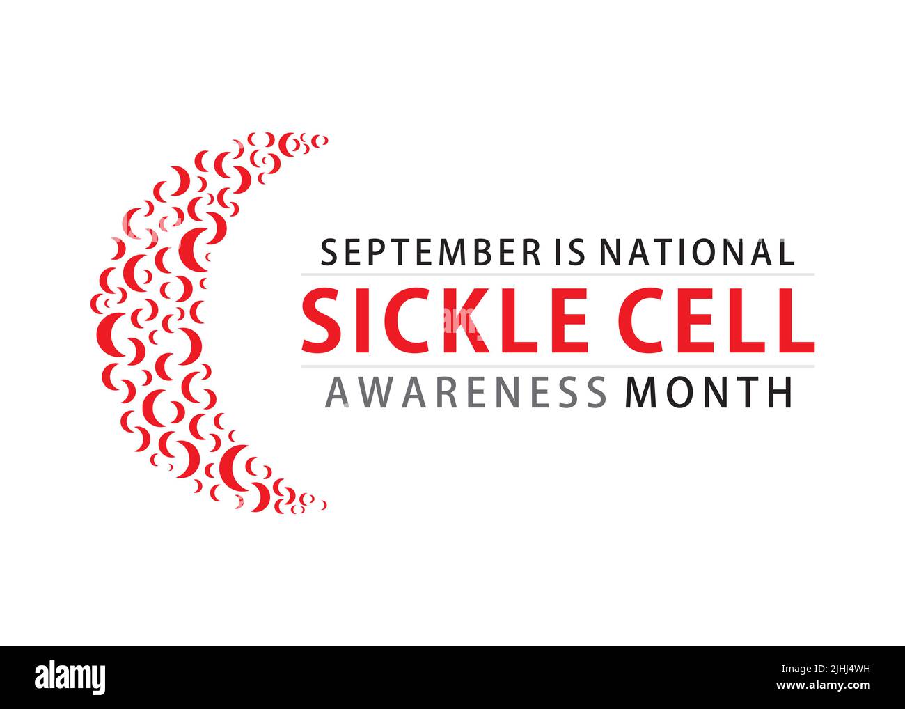 vector illustration Sickle Cell disease awareness month is perceive ...