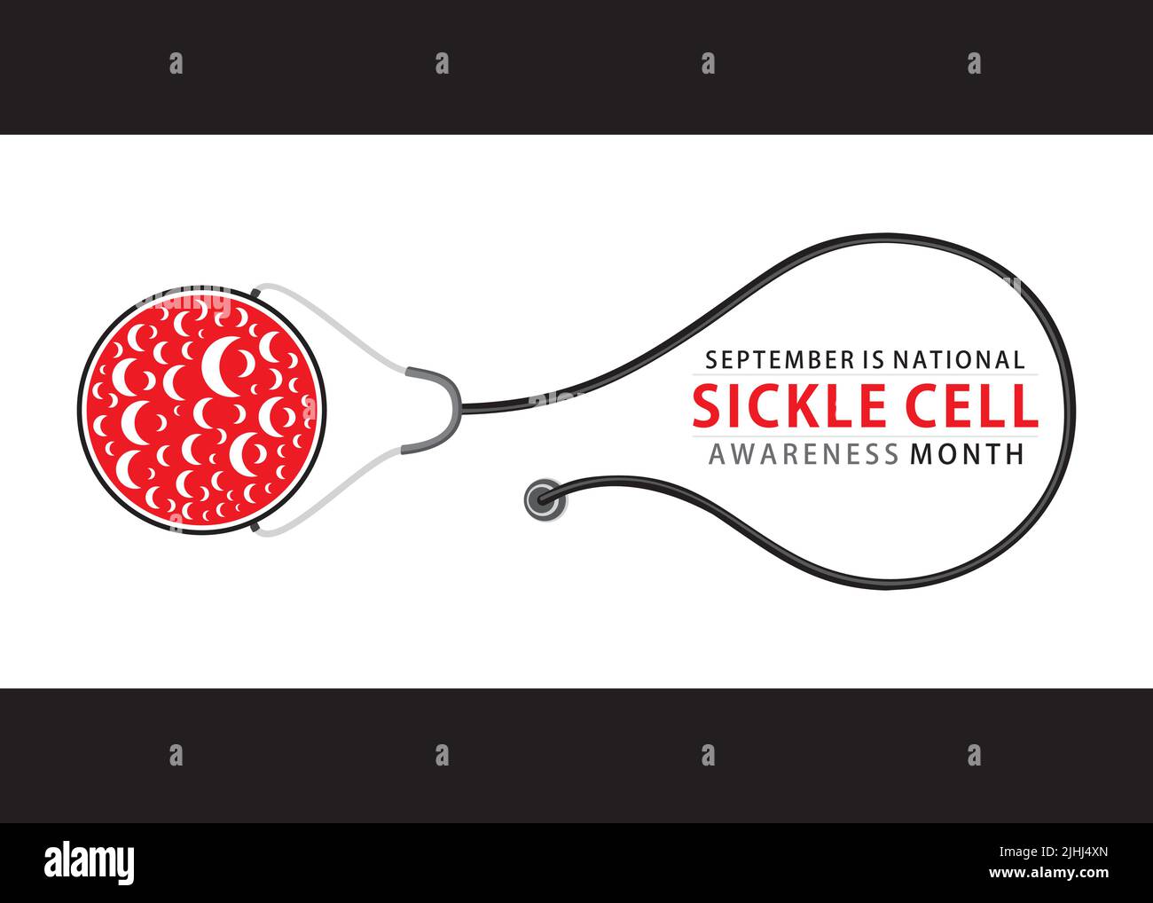 vector illustration Sickle Cell disease awareness month is perceive ...