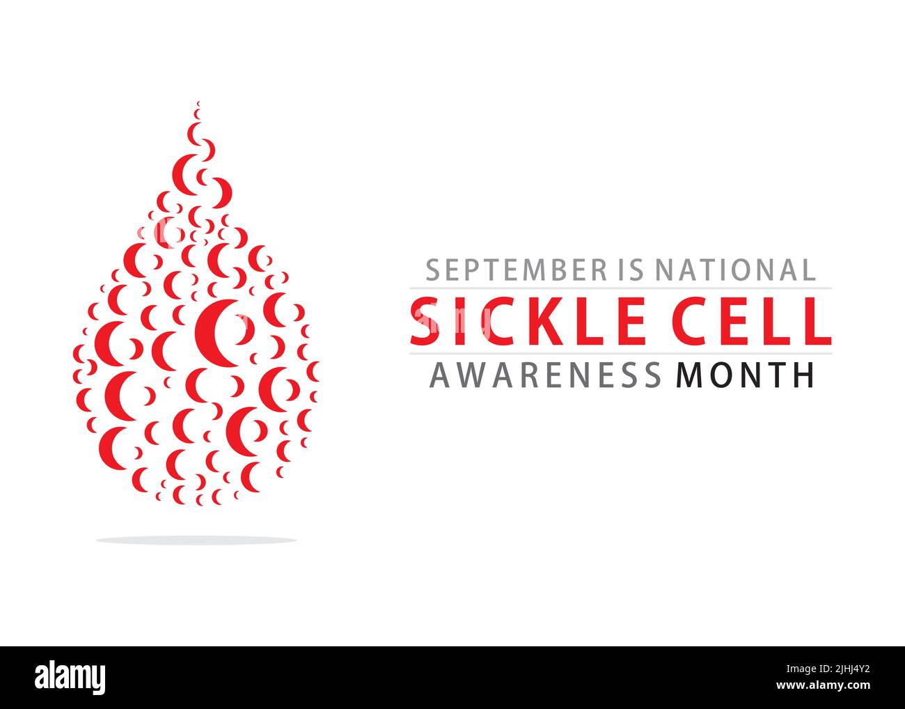 vector illustration Sickle Cell disease awareness month is perceive ...