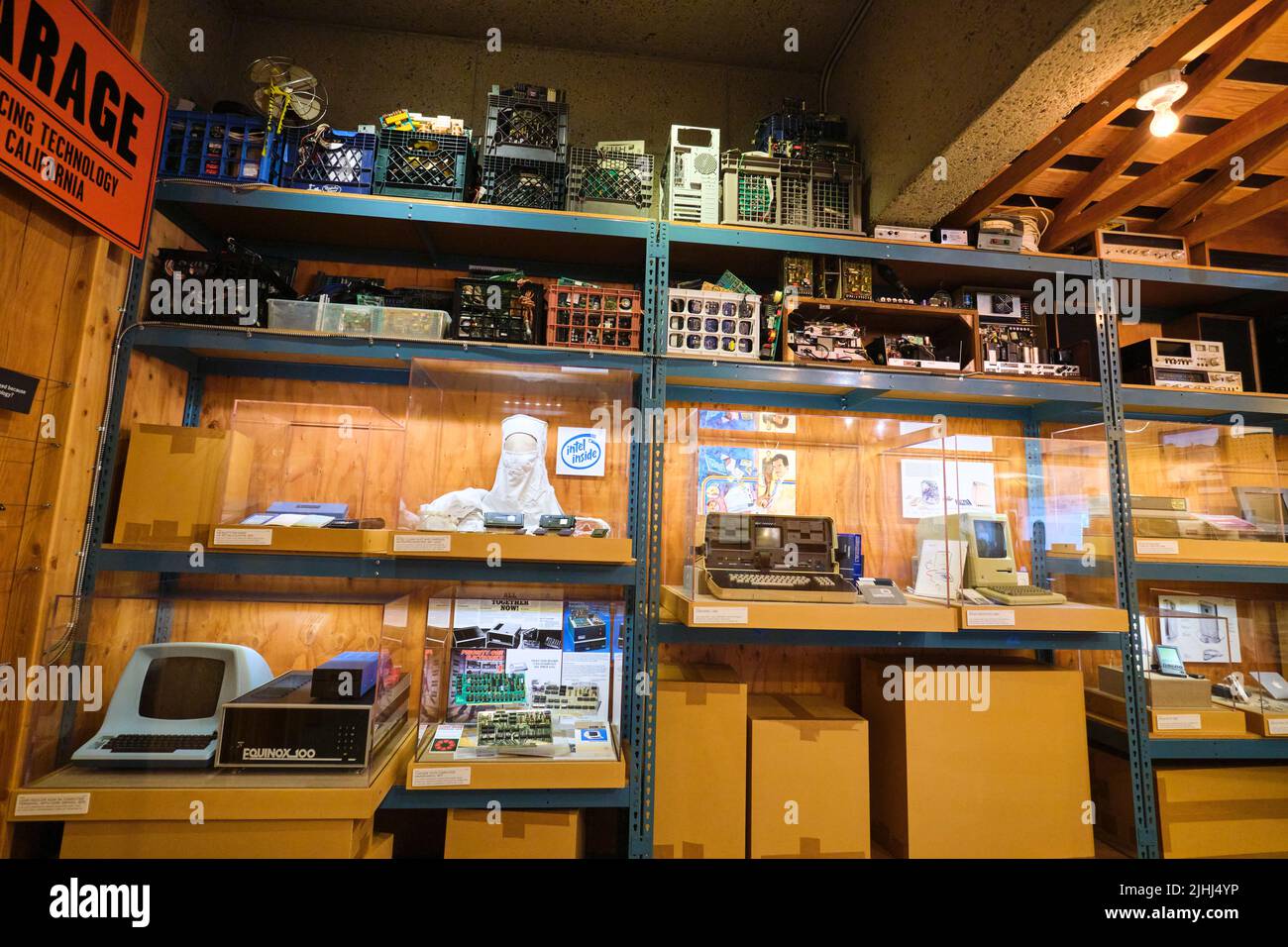 Display on the history of Silicon Valley, tech, computer development ...