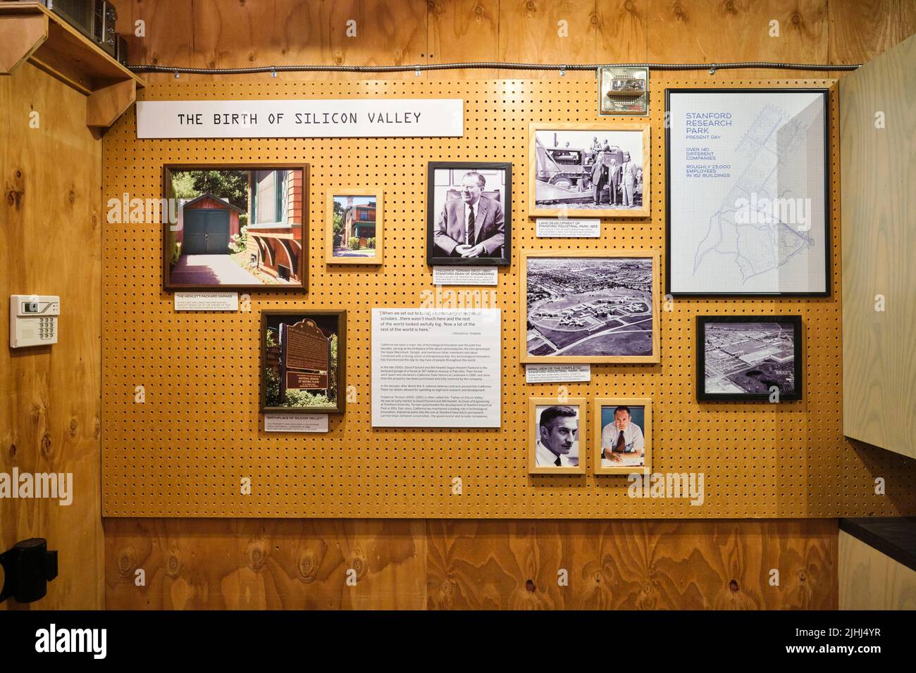 Display on the history of Silicon Valley, tech, computer development ...
