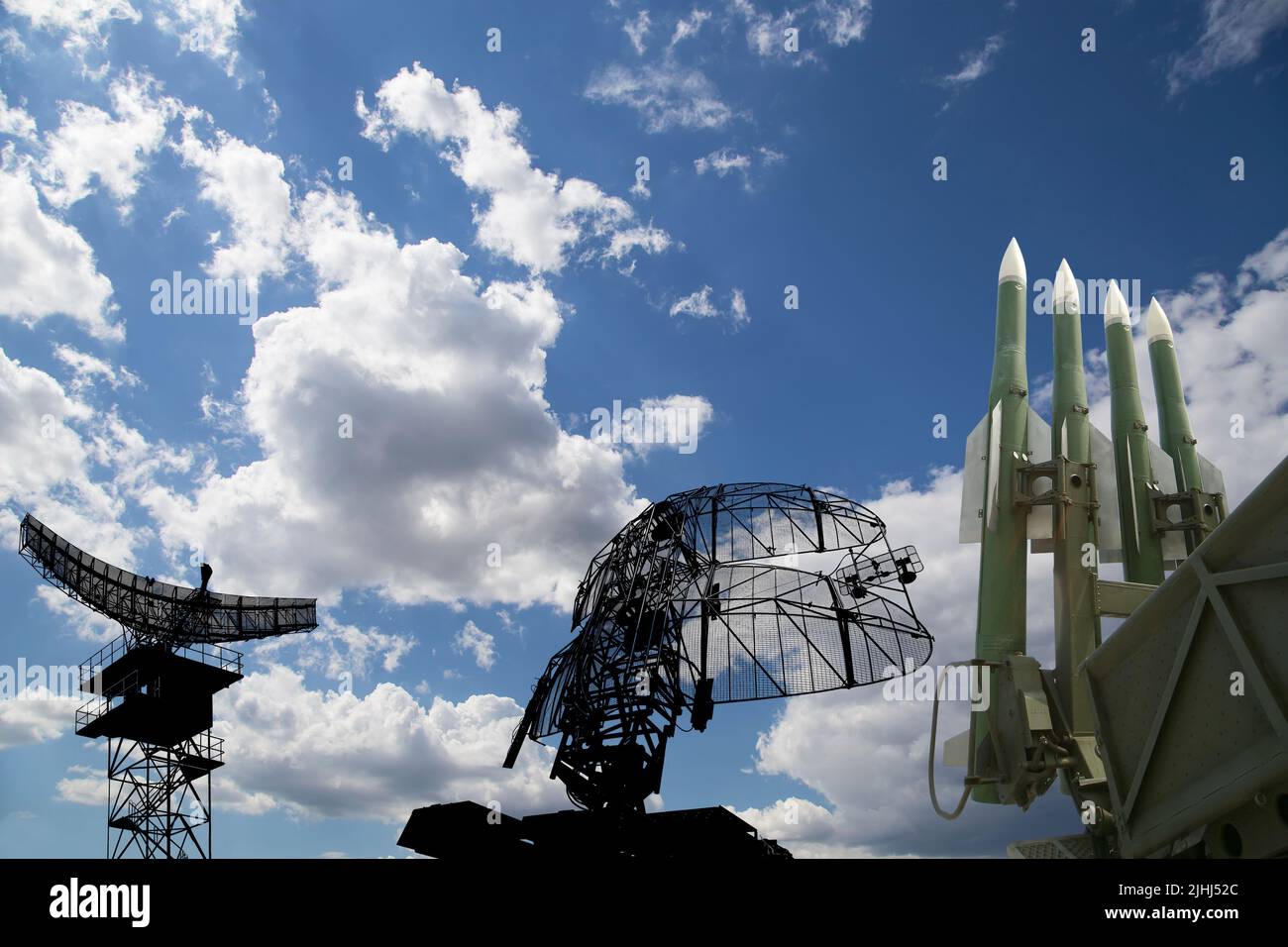 Air defense radars of military mobile anti aircraft systems and modern ...