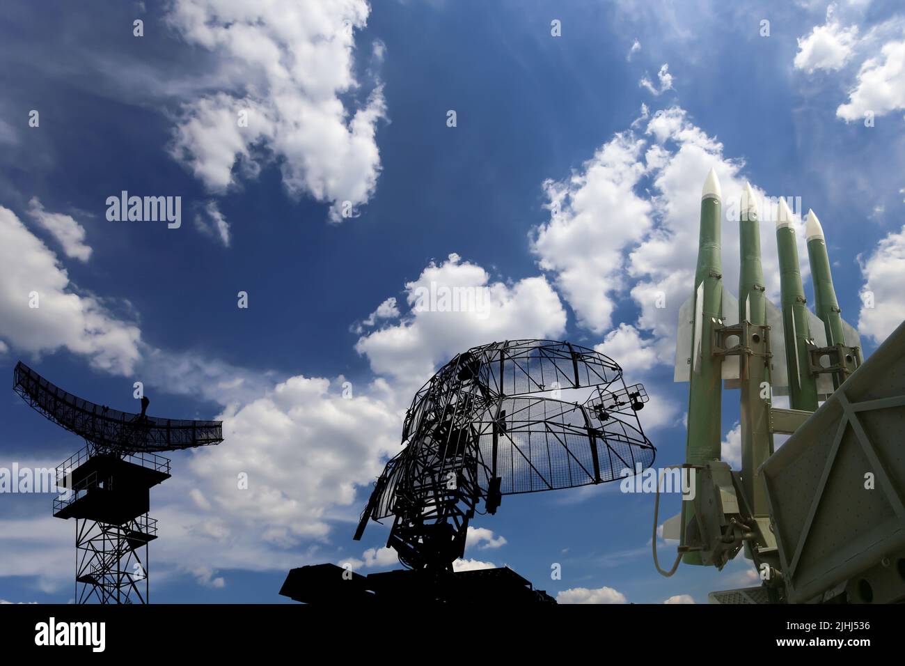 Air defense radars of military mobile anti aircraft systems and modern ...