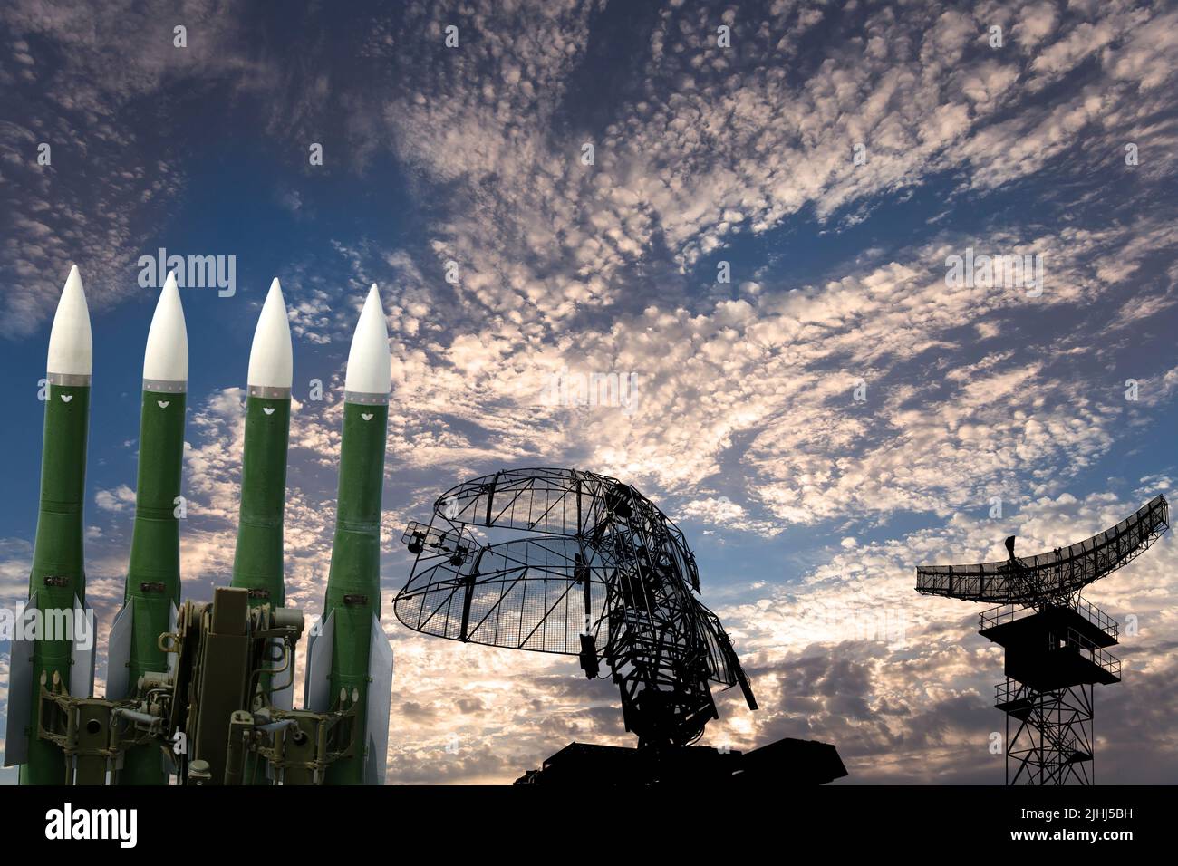 Air defense radars of military mobile anti aircraft systems and modern ...