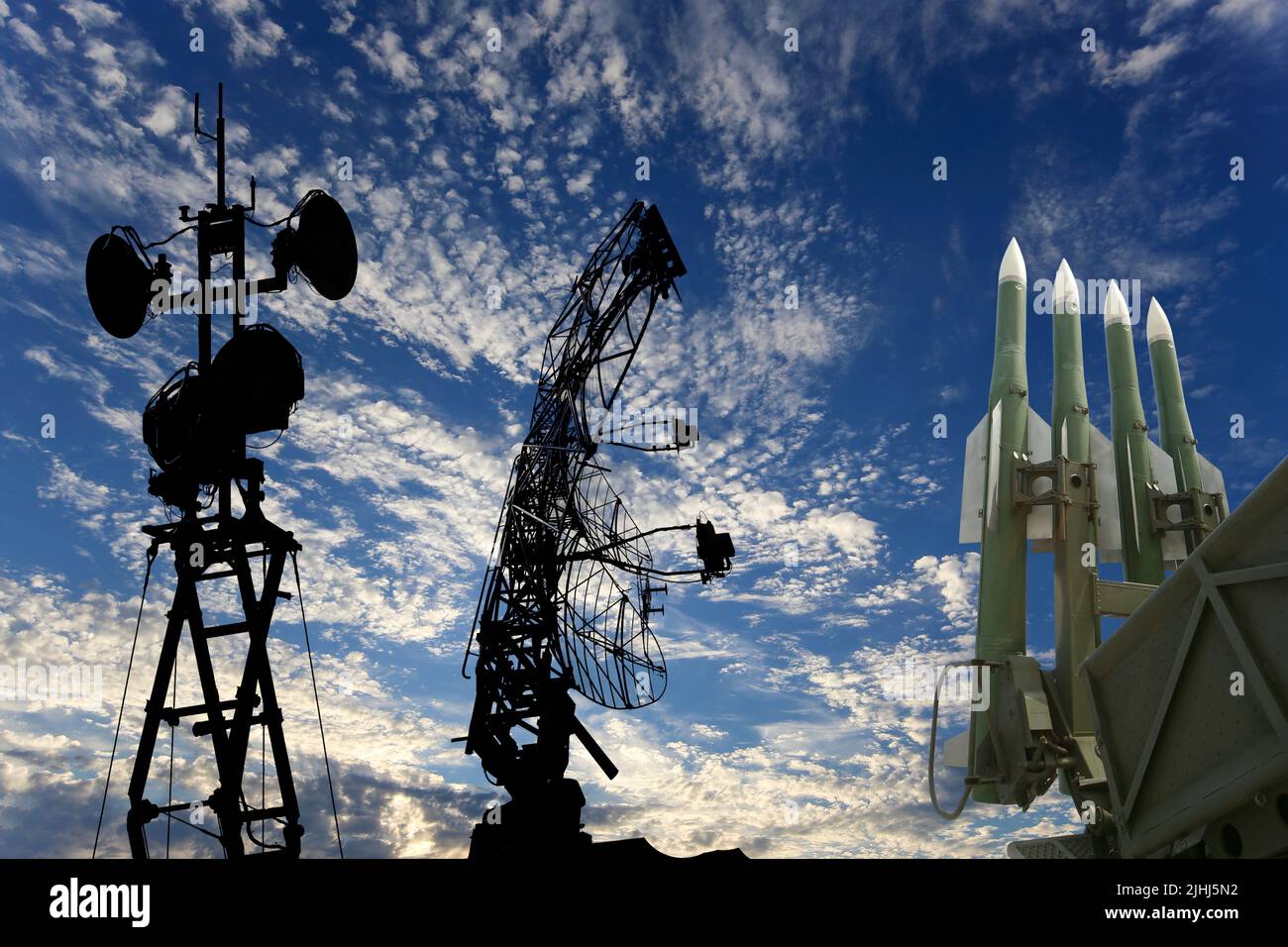 Air defense radars of military mobile anti aircraft systems and modern ...