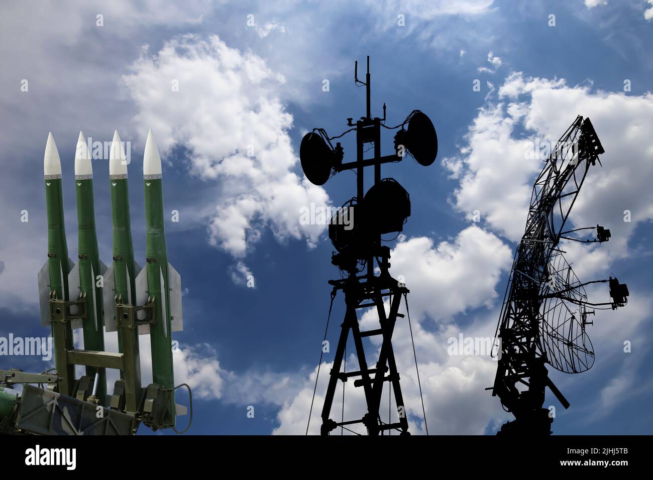 Air defense radars of military mobile anti aircraft systems and modern ...