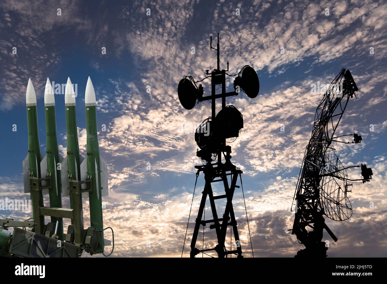 Air defense radars of military mobile anti aircraft systems and modern ...