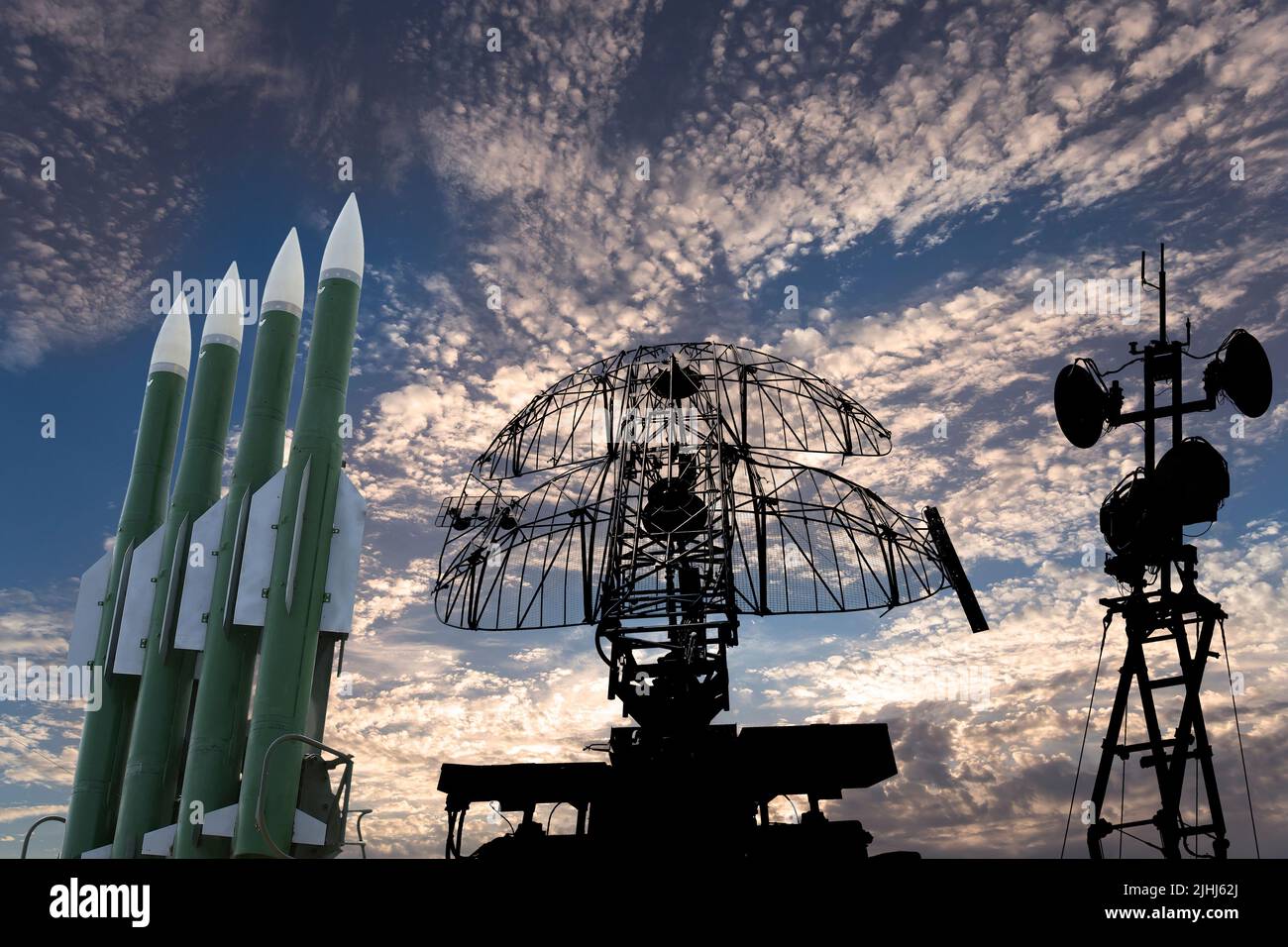 Air defense radars of military mobile anti aircraft systems and modern ...