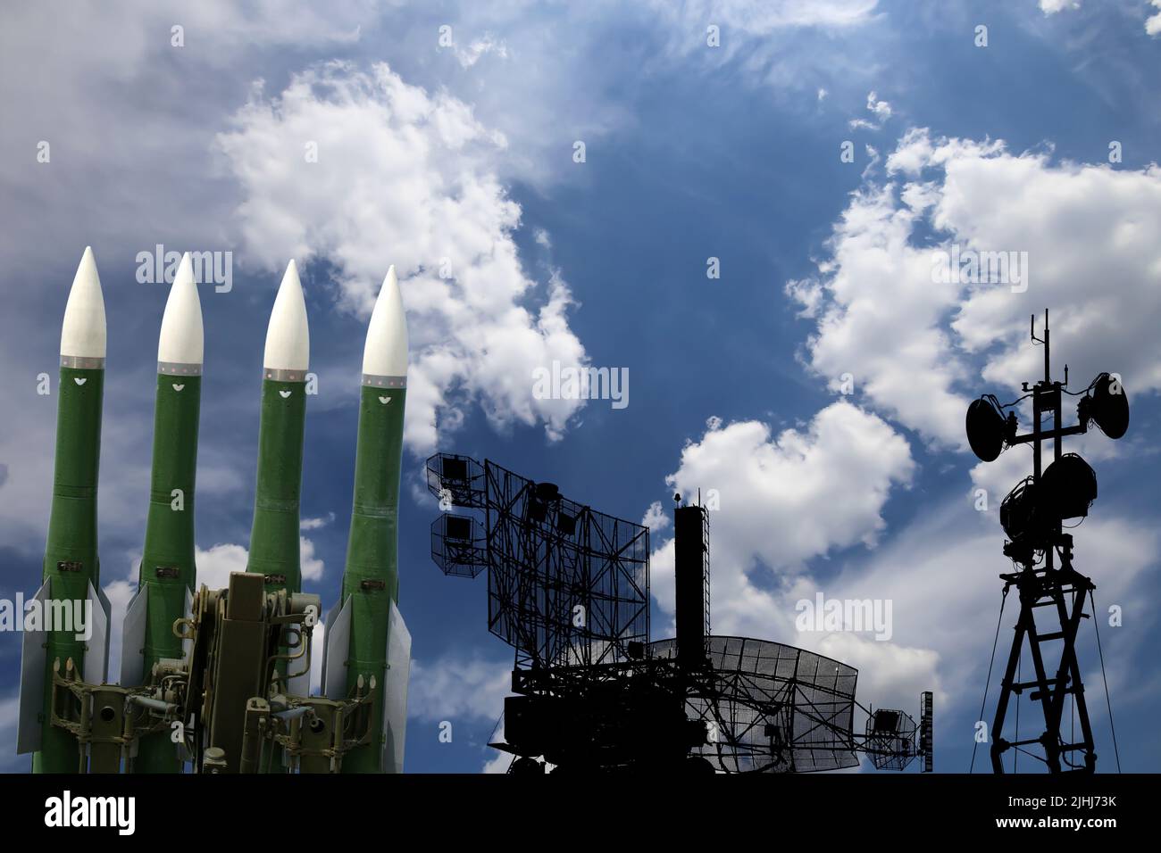 Air defense radars of military mobile anti aircraft systems and modern ...