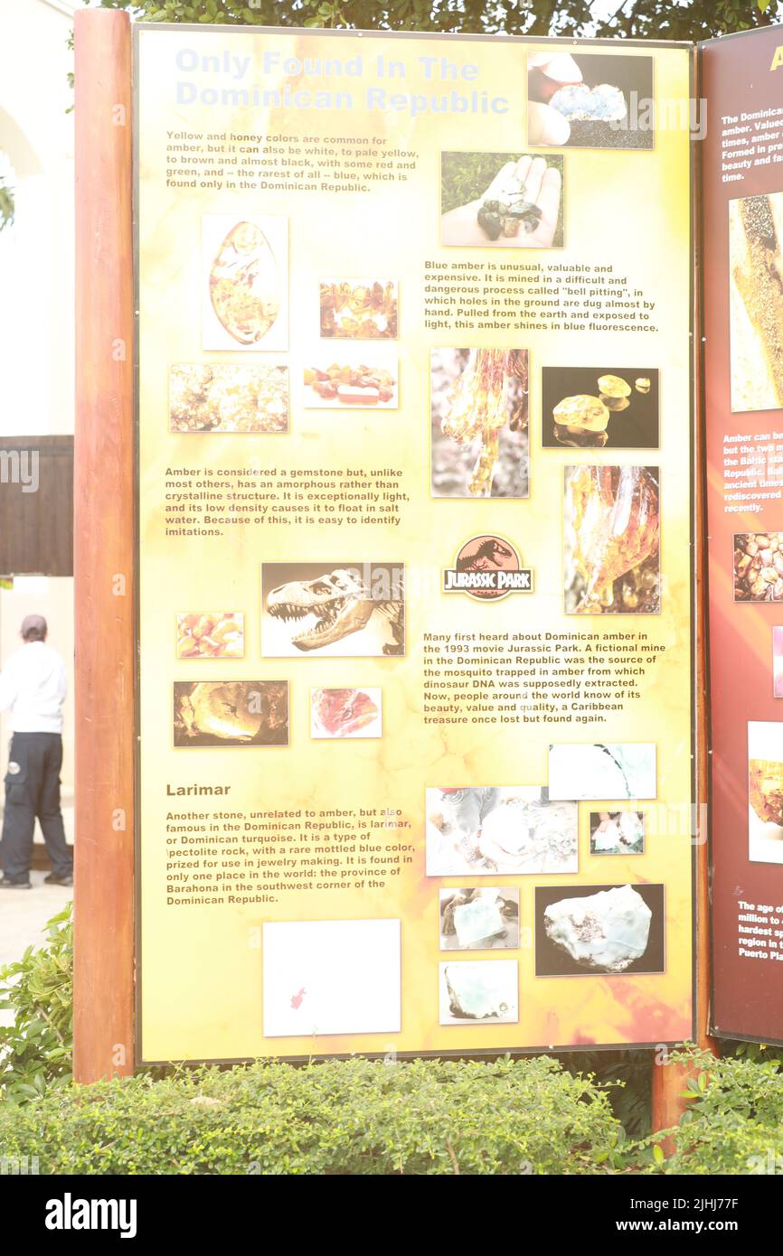 Amber Cove Jurassic Park Island,Amber Museum Dominican Republic Stock ...