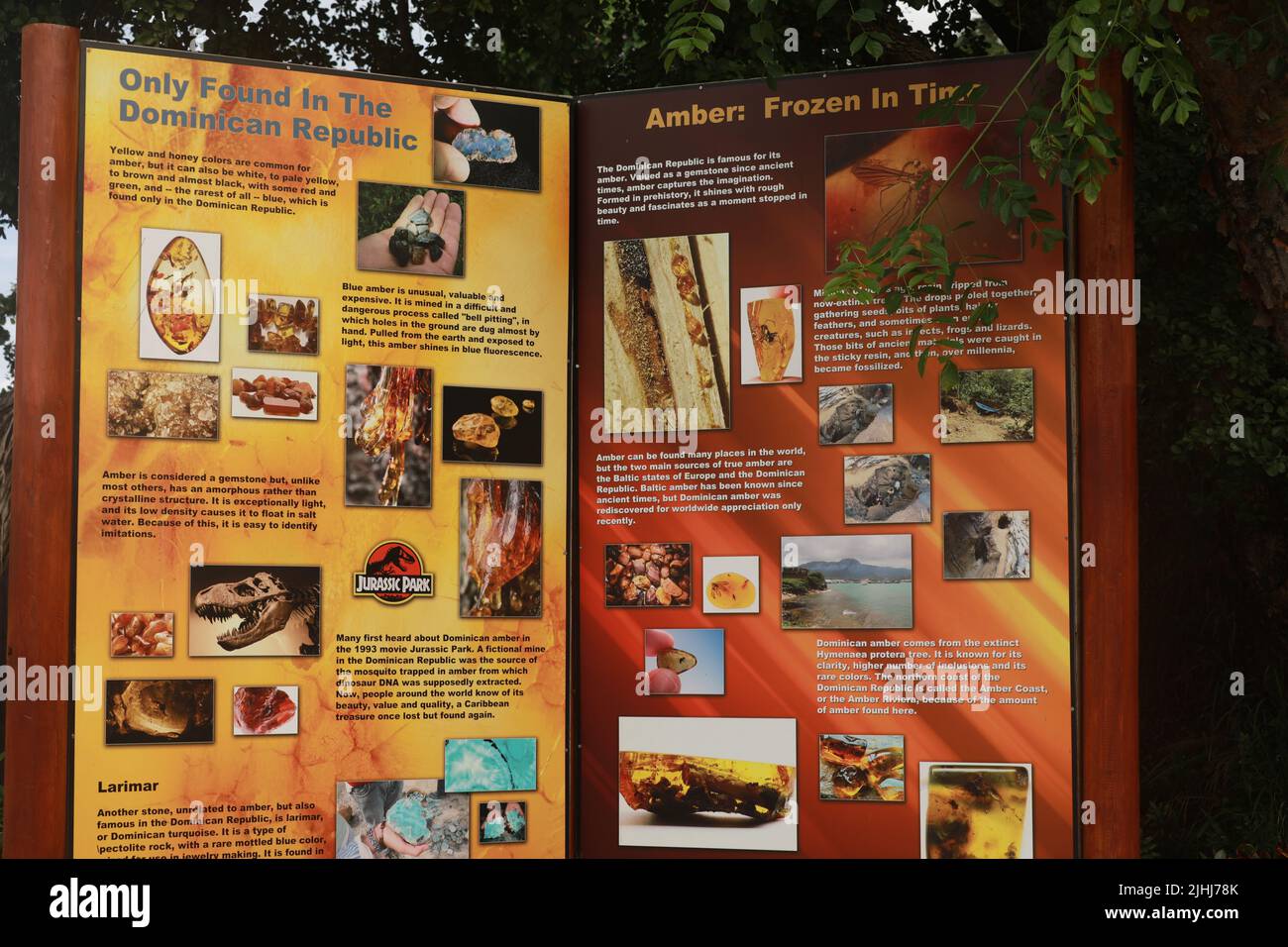 Amber Cove Jurassic Park Island,Amber Museum Dominican Republic Stock ...