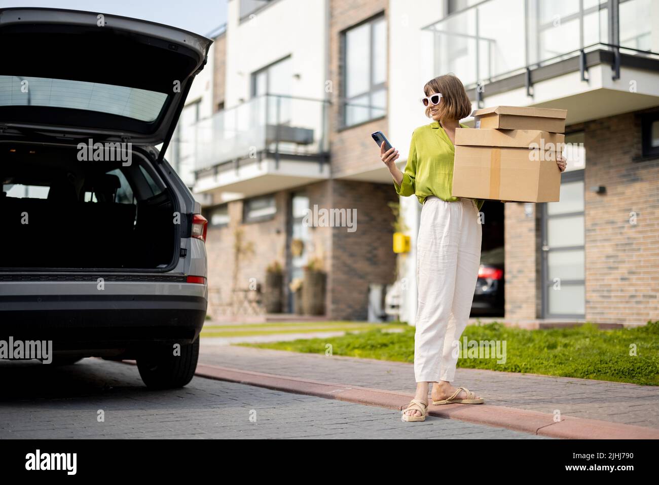 Full of parcels hi-res stock photography and images - Alamy