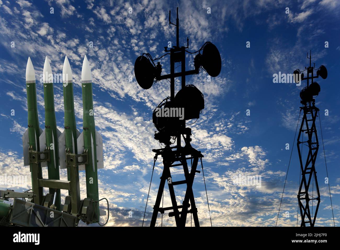 Air defense radars of military mobile anti aircraft systems and modern ...