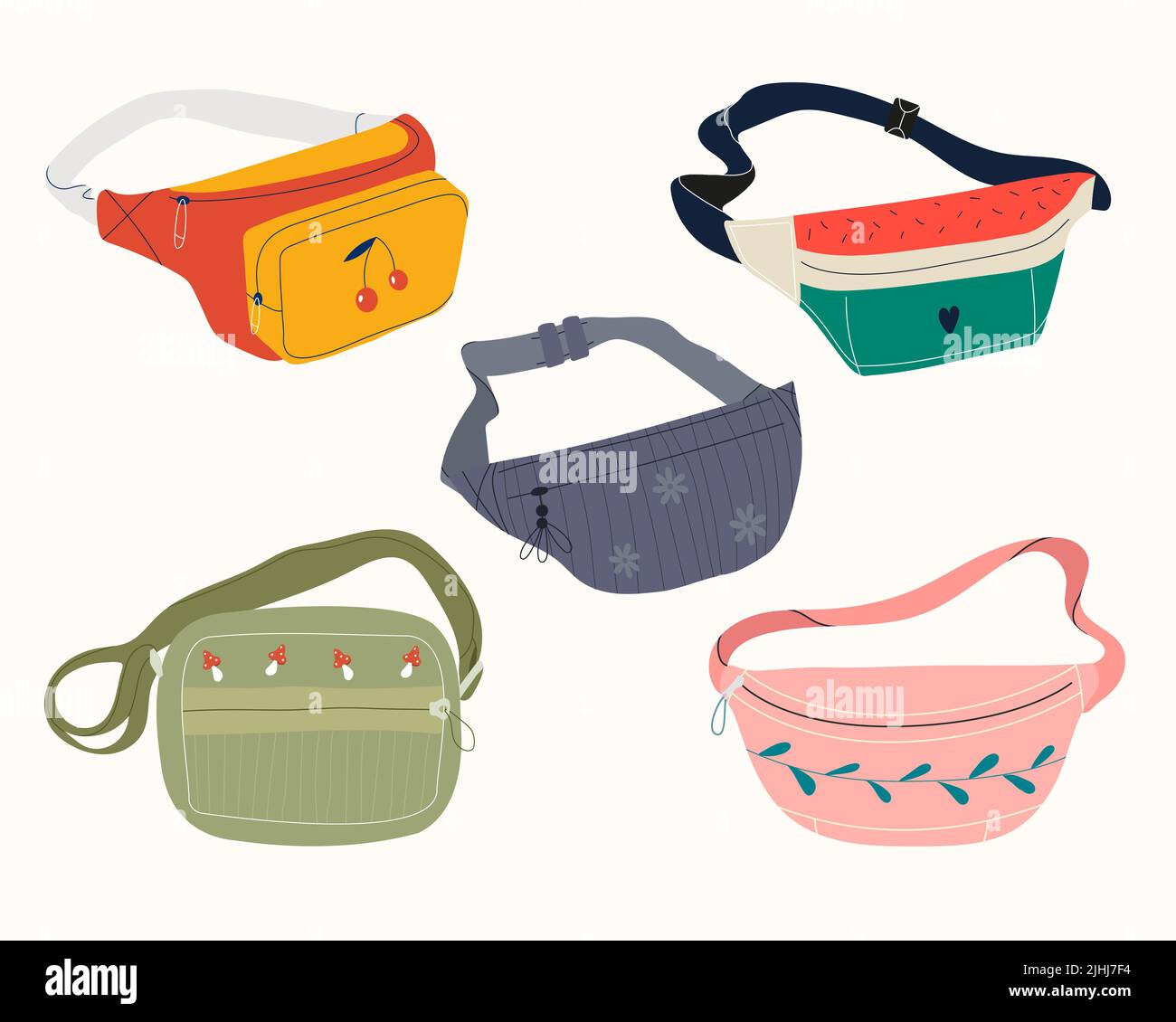 Belt bag set. Banana for personal items Stock Vector Image & Art - Alamy