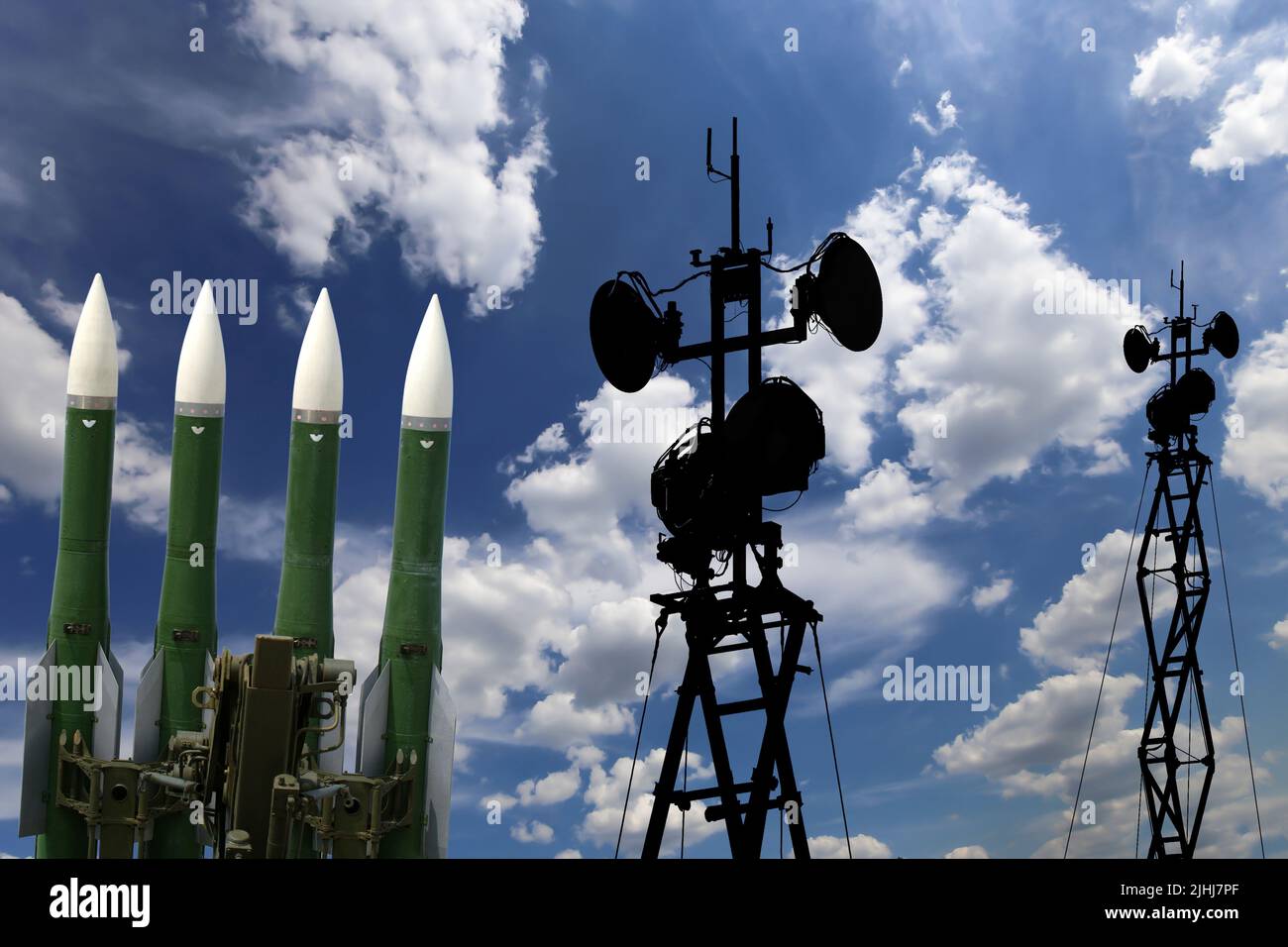 Air defense radars of military mobile anti aircraft systems and modern ...