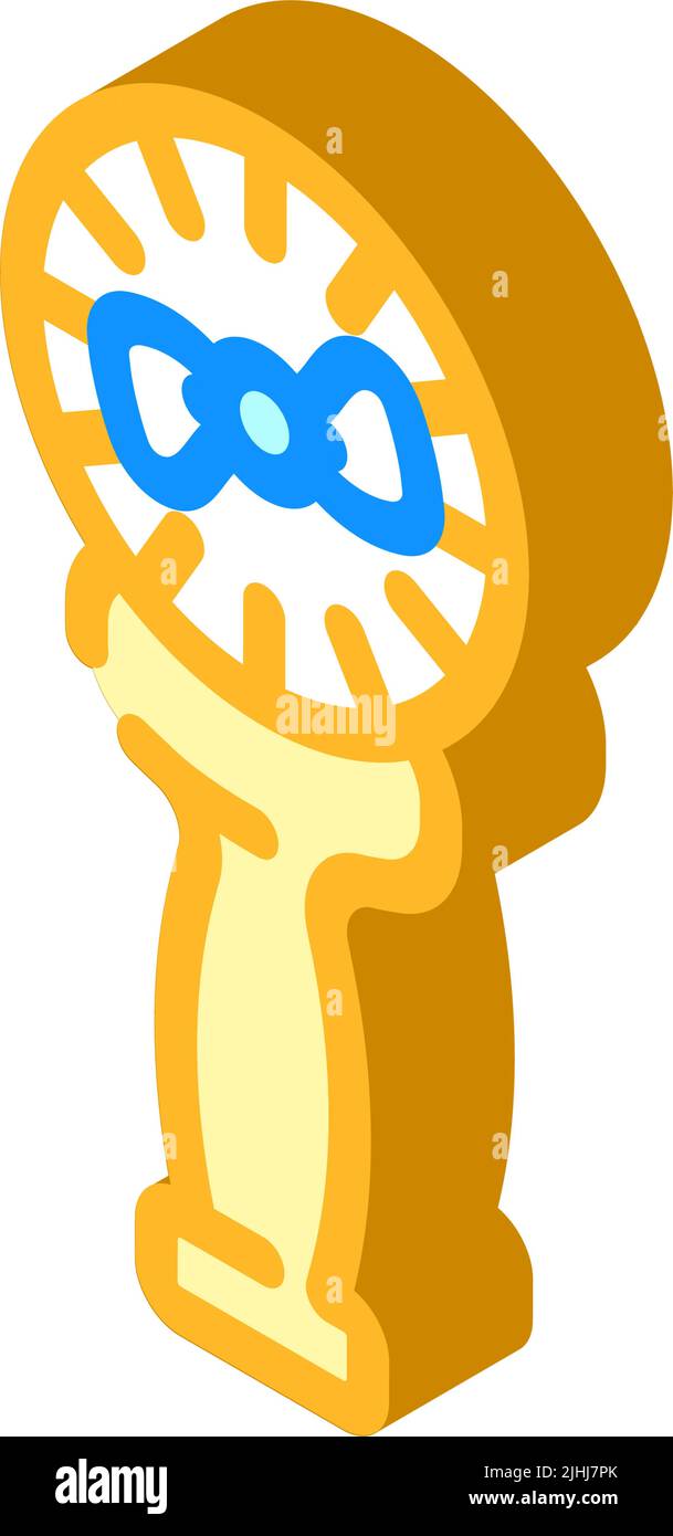 children fan isometric icon vector illustration Stock Vector Image ...