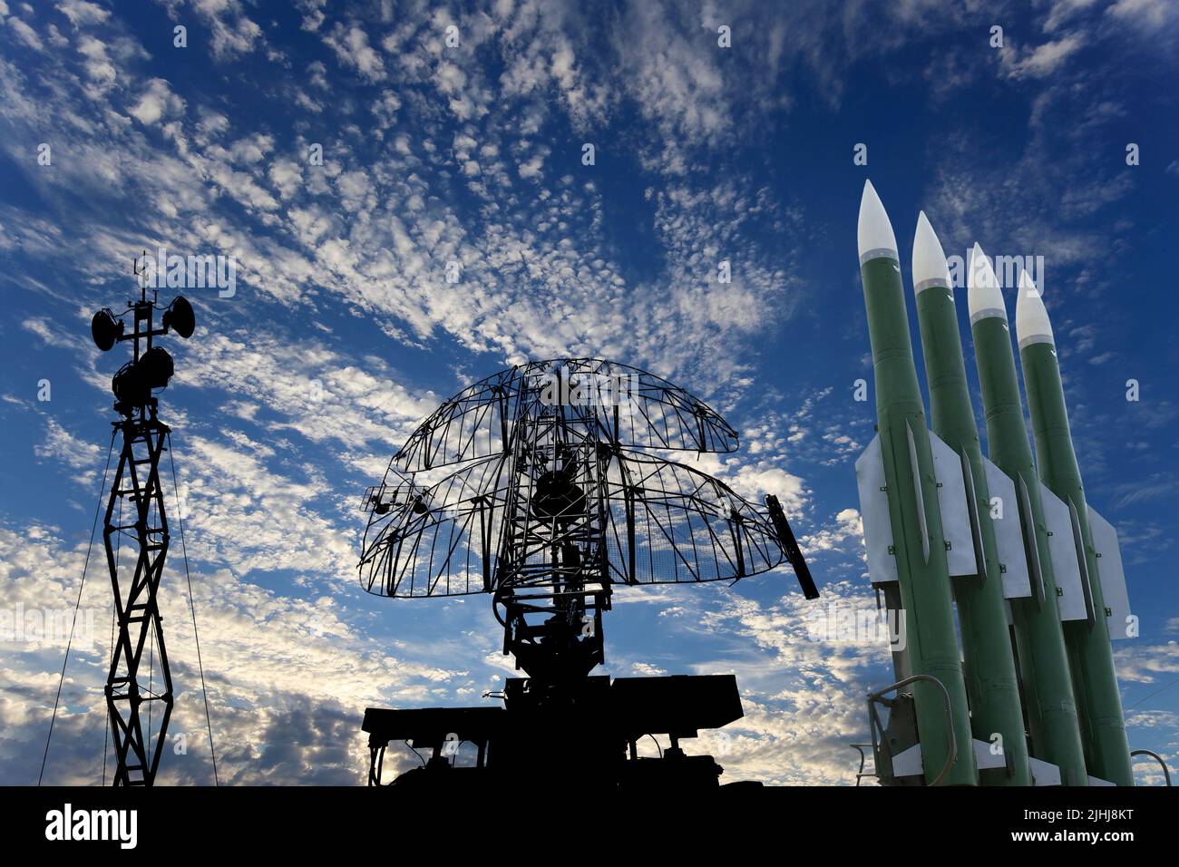 Air defense radars of military mobile anti aircraft systems and modern ...