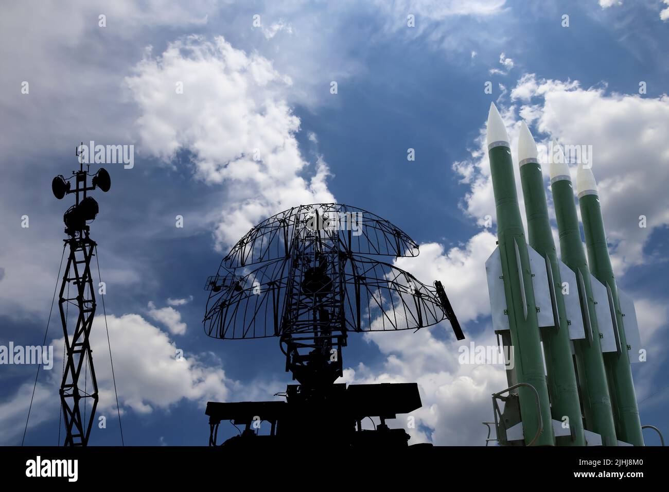 Air defense radars of military mobile anti aircraft systems and modern ...