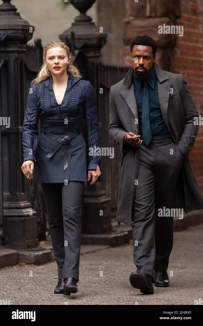 Chloe Grace Moretz And Gary Carr On Set Of `The Ballad Of Ruby Salem ...