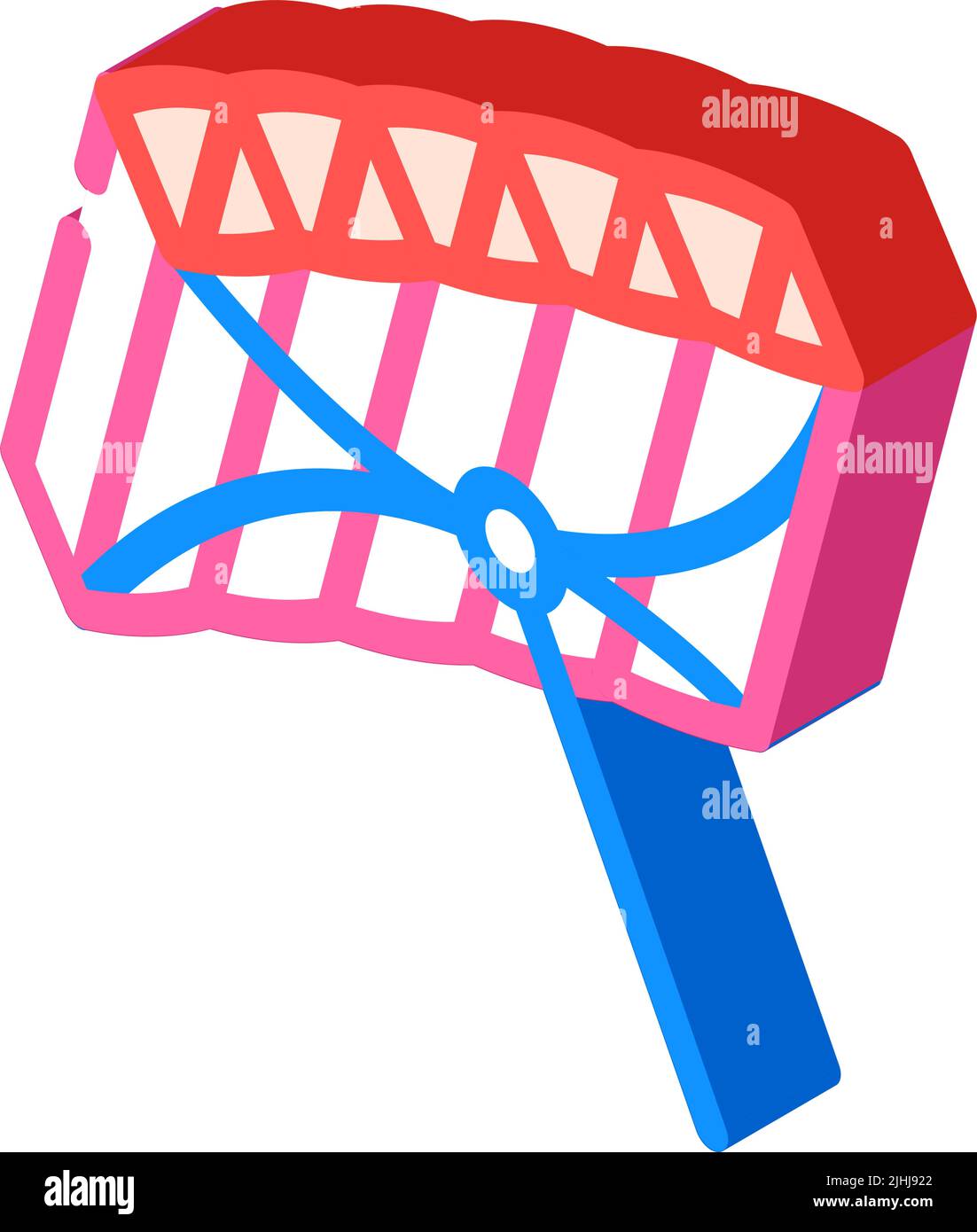 frameless kite isometric icon vector illustration Stock Vector Image ...