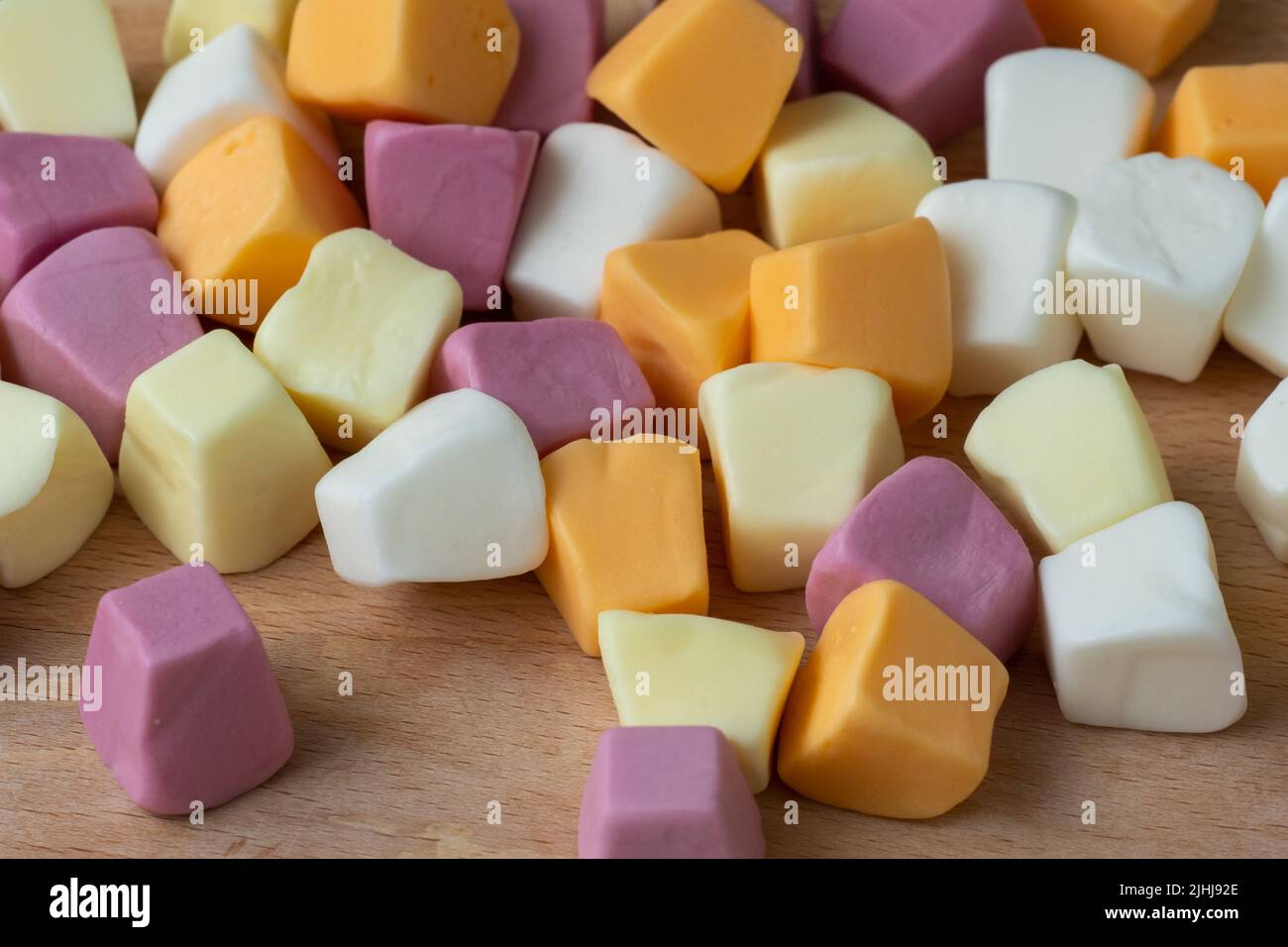Sweet soft pastel colored marshmallow. Colorful soft candies Stock ...