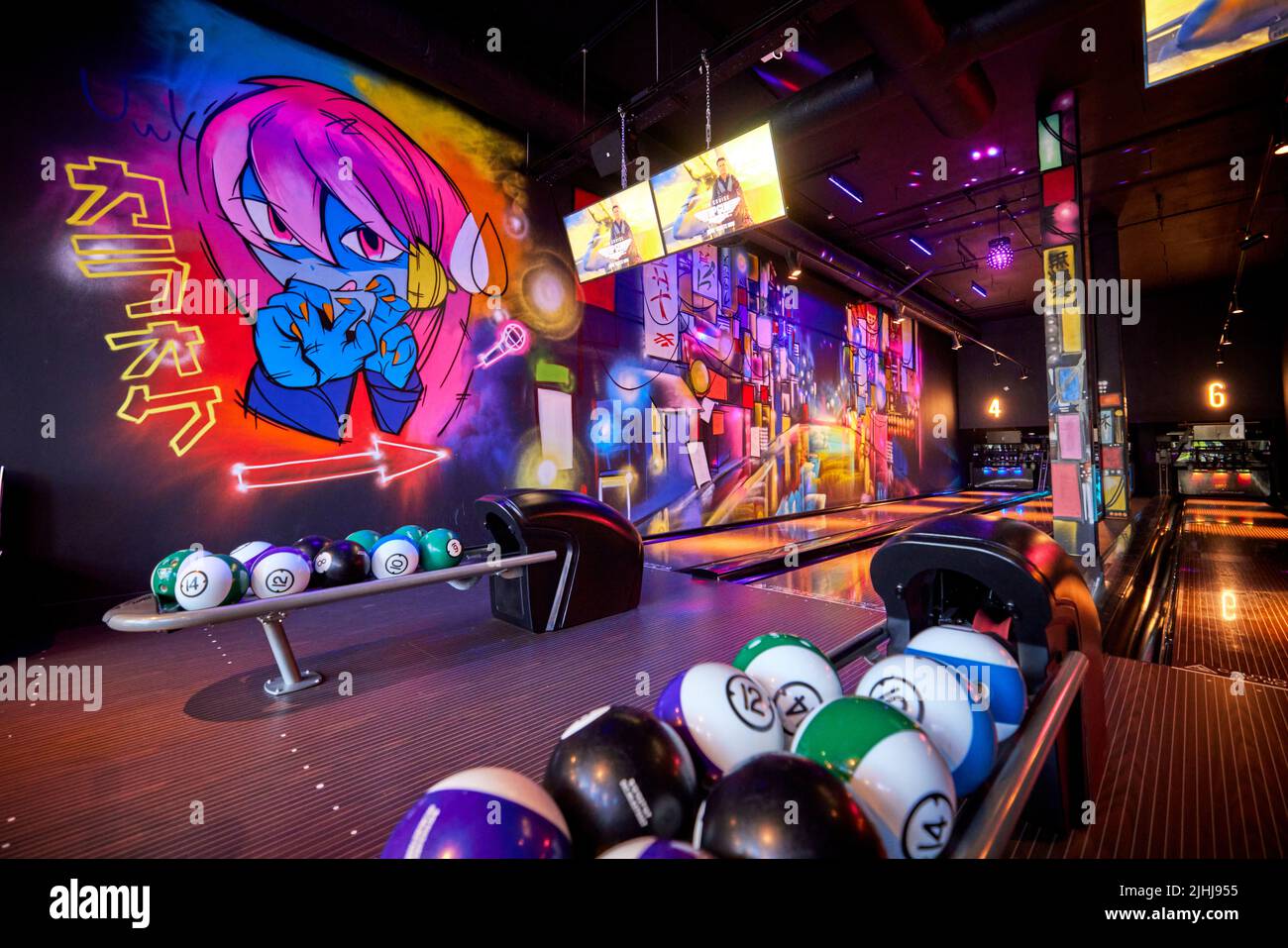 Stockport Light Cinema at Redrock bowling alley Stock Photo - Alamy