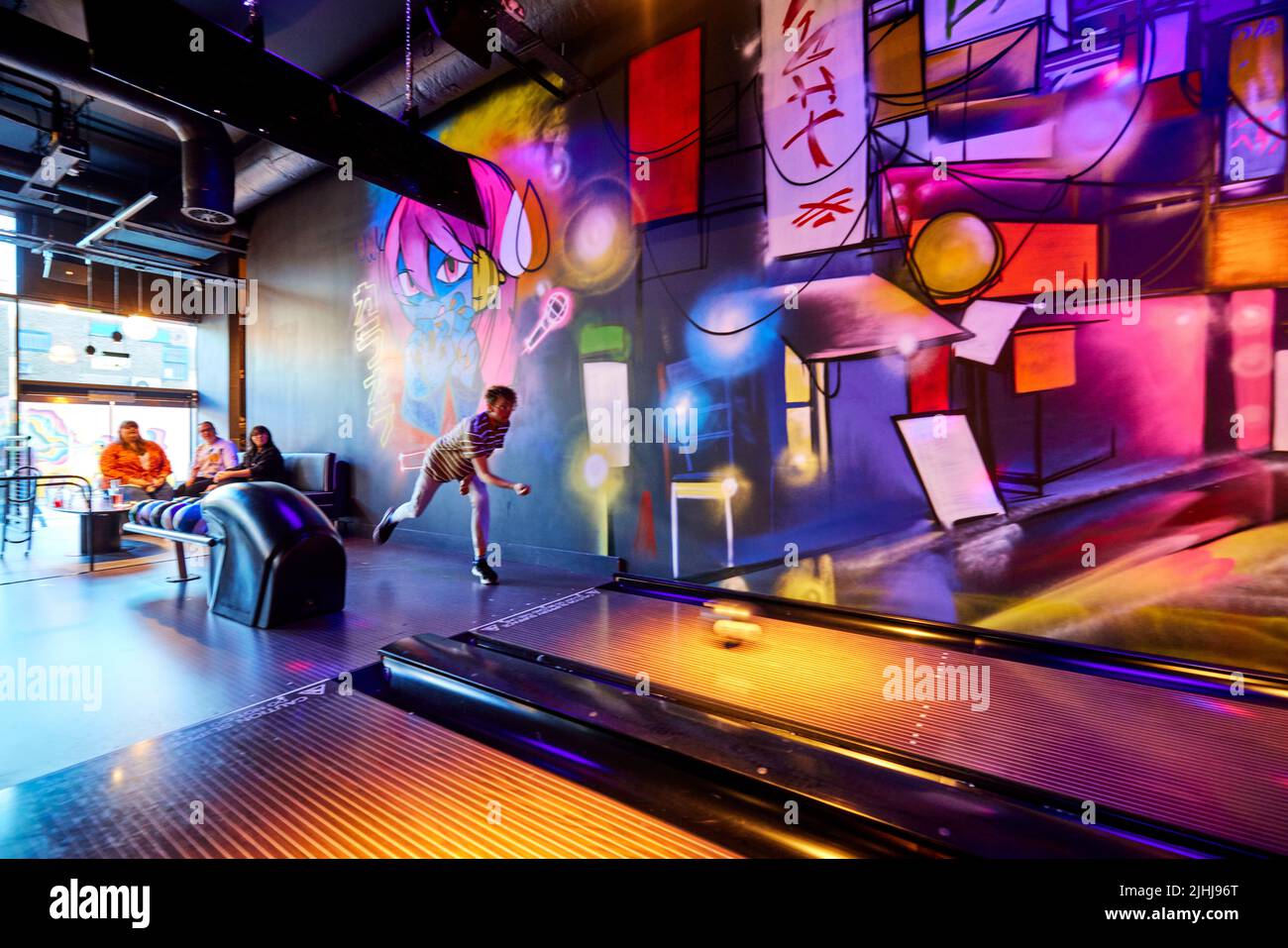 Bowling floor hi-res stock photography and images - Alamy