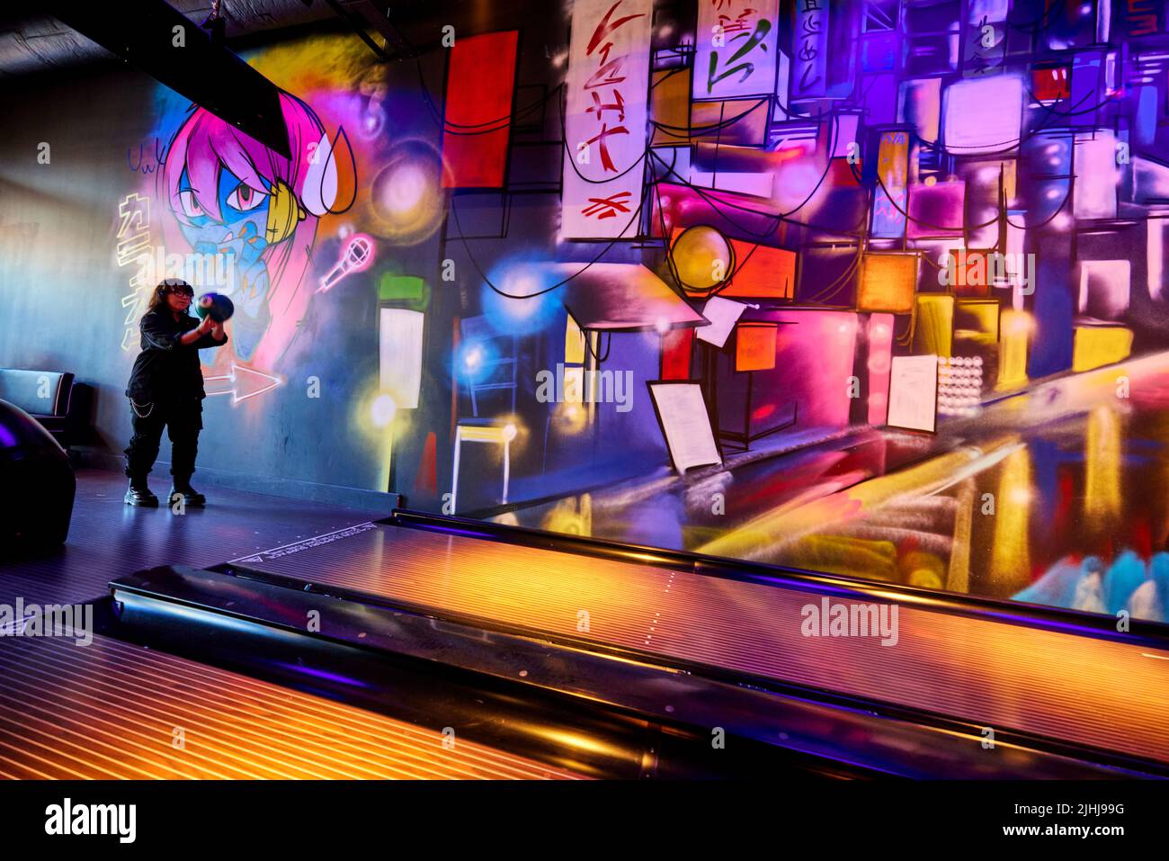 Stockport Light Cinema at Redrock bowling alley Stock Photo - Alamy