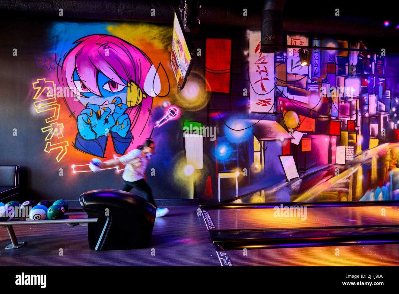 Stockport Light Cinema at Redrock bowling alley Stock Photo - Alamy