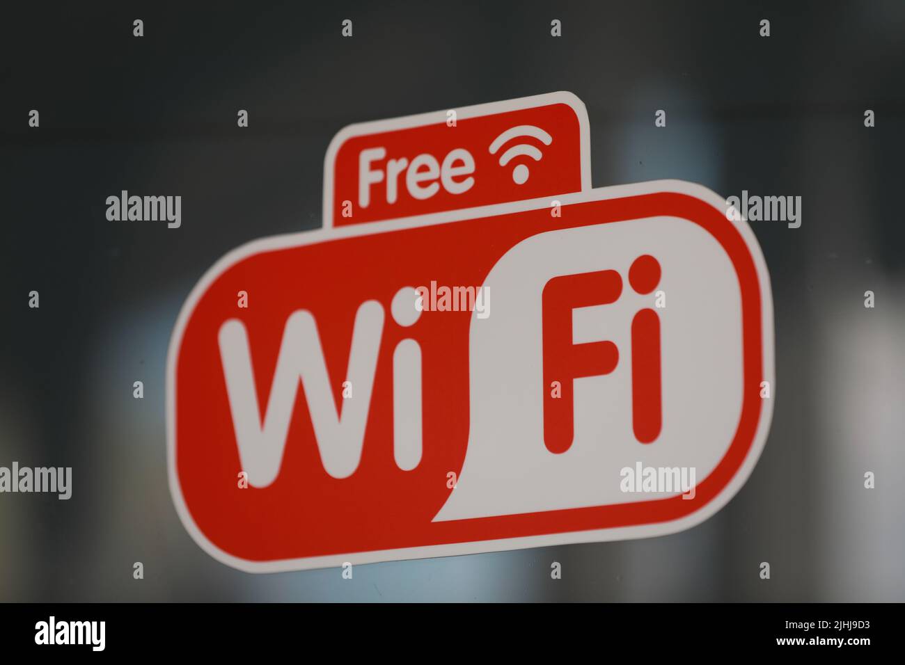 Free WiFi Sign Stock Photo - Alamy