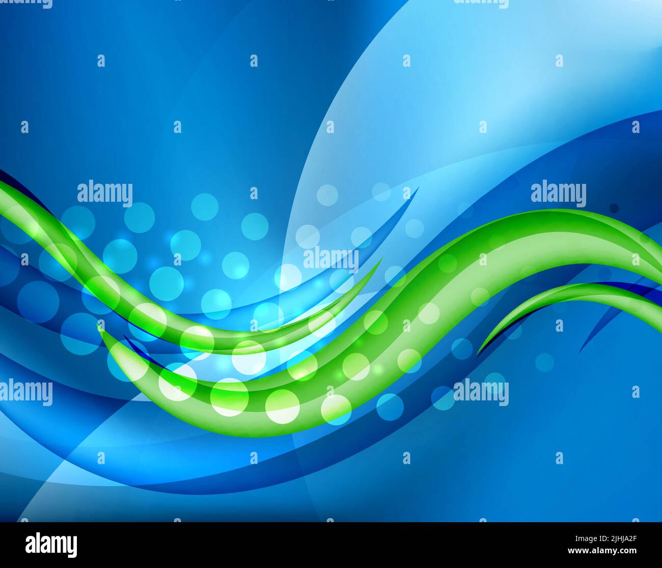 Abstract aqua world and waves. Vector eps10 background Stock Vector ...