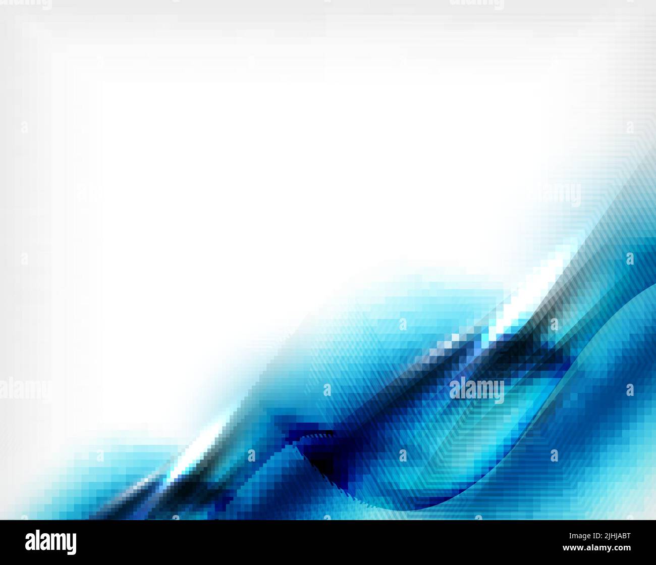 Blue aqua wave designed business poster. Illustration of blue color ...