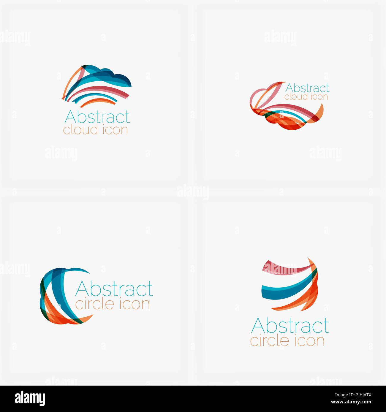 Clean elegant circle shaped abstract geometric logo. Universal for any ...