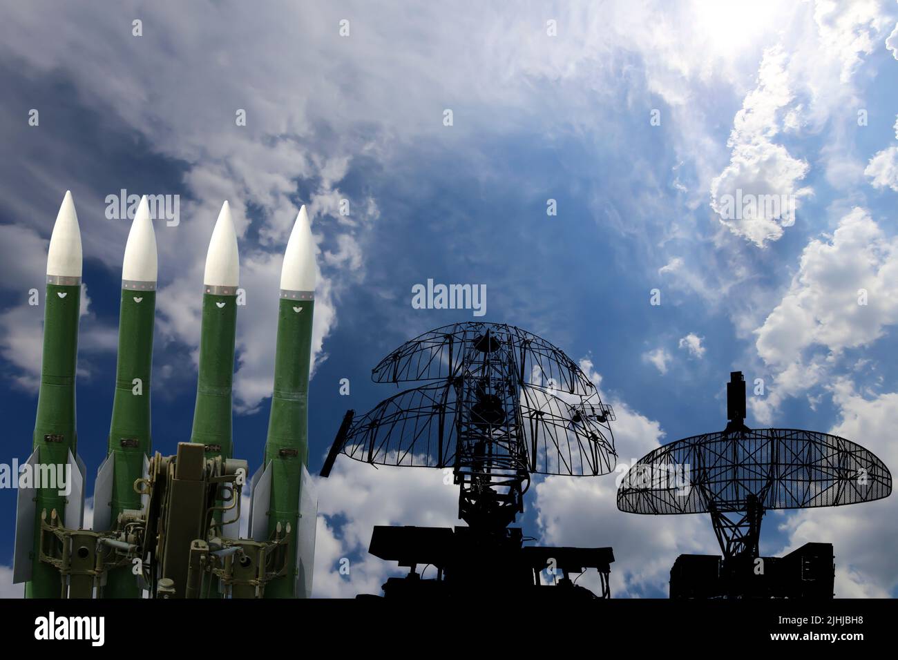 Air defense radars of military mobile anti aircraft systems and modern ...