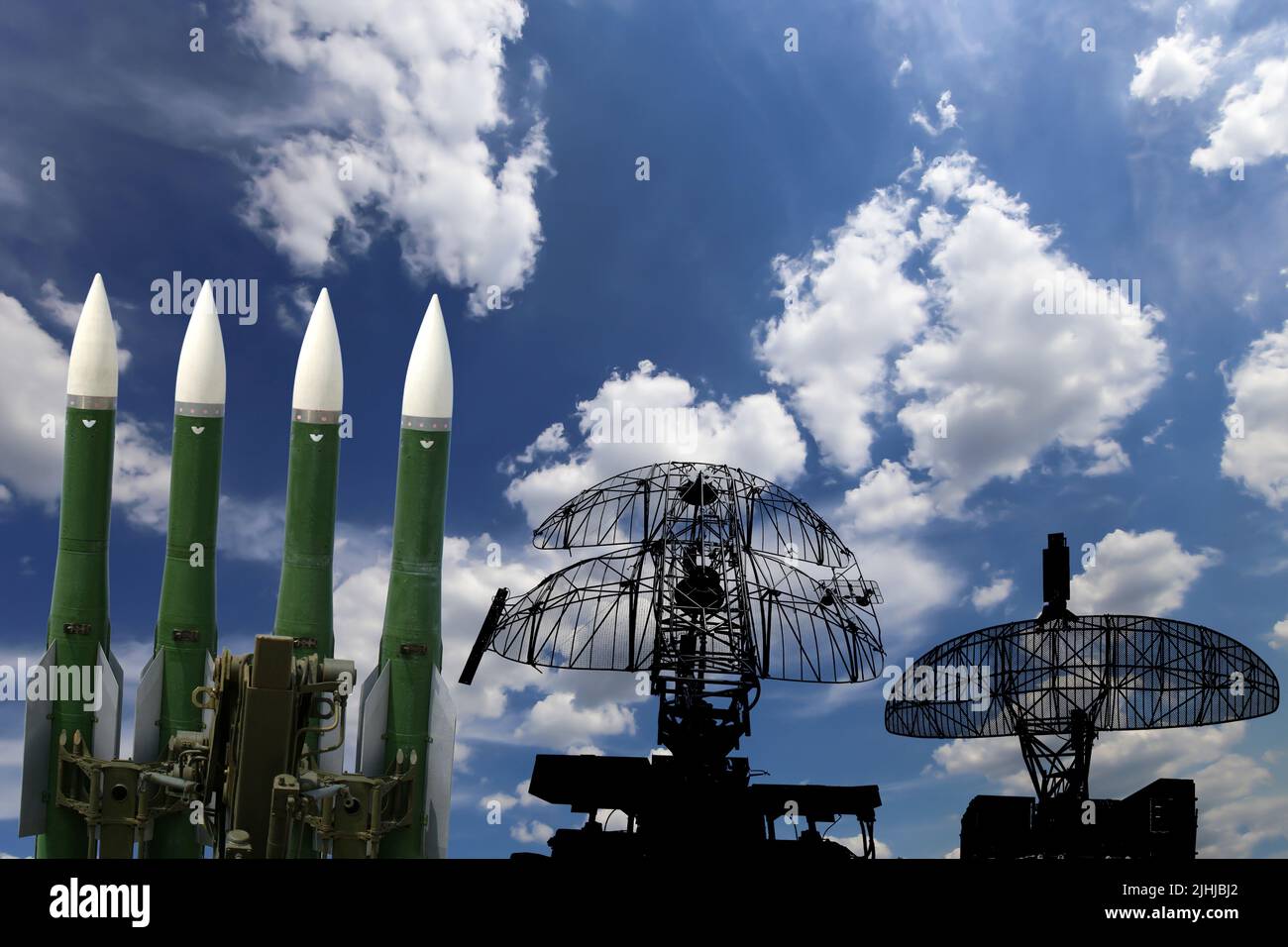 Air defense radars of military mobile anti aircraft systems and modern ...